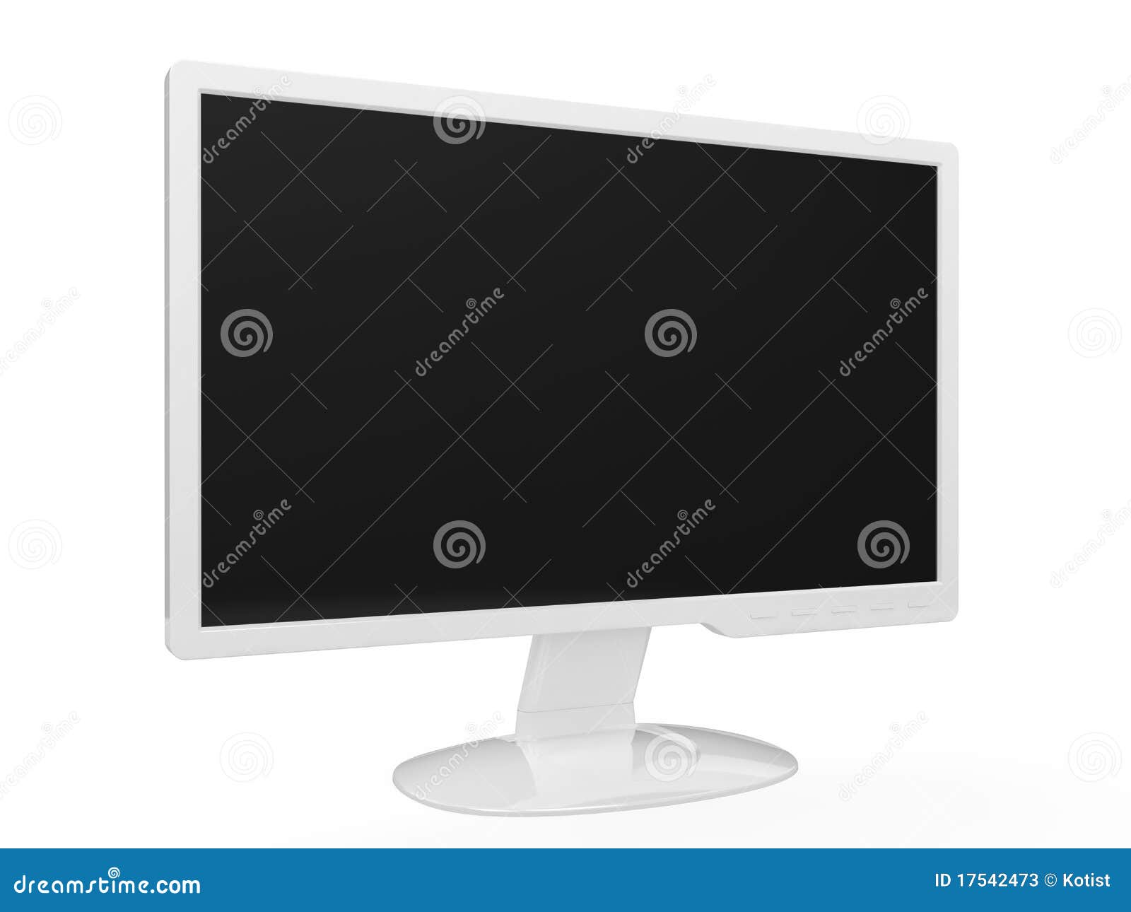 Widescreen LCD Monitor stock illustration. Illustration of glossy ...