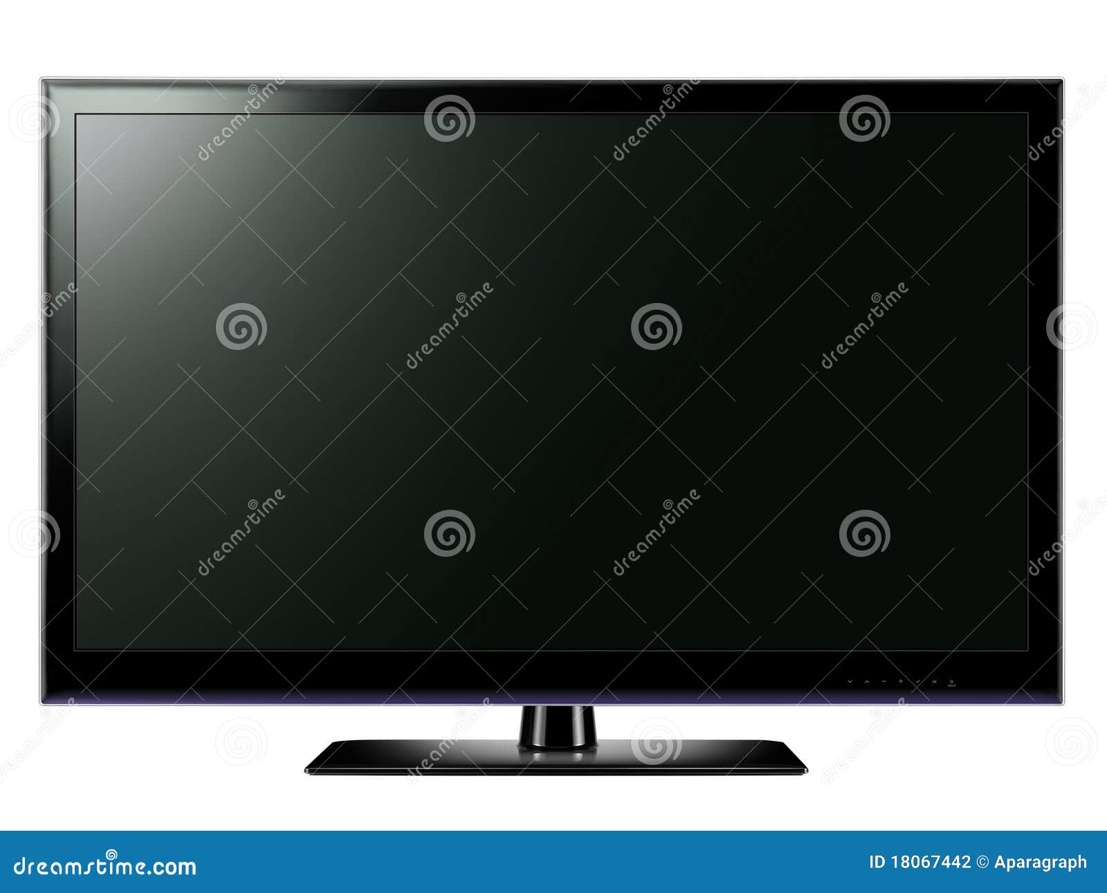 Widescreen LCD TV stock photo. Image of media, definition - 18067442