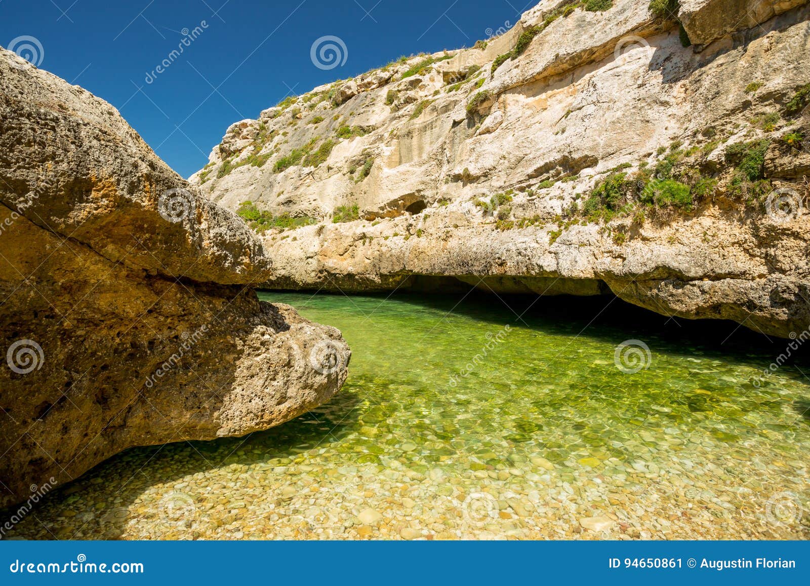 Wied il-Ghasri, Malta stock image. Image of holiday, landscape - 94650861