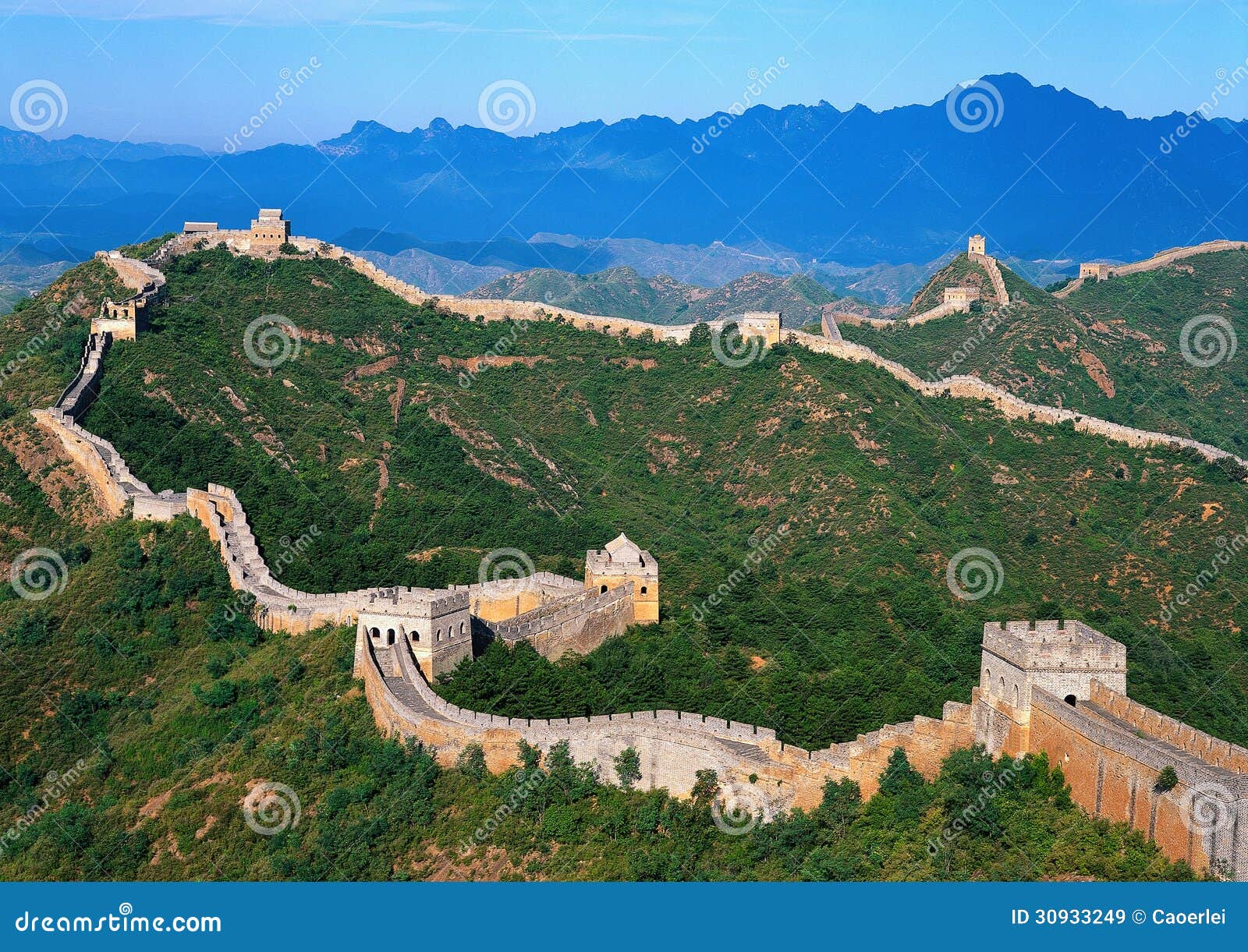 Wielki Mur Chiny obraz stock. Obraz złożonej z zlewa - 30933249