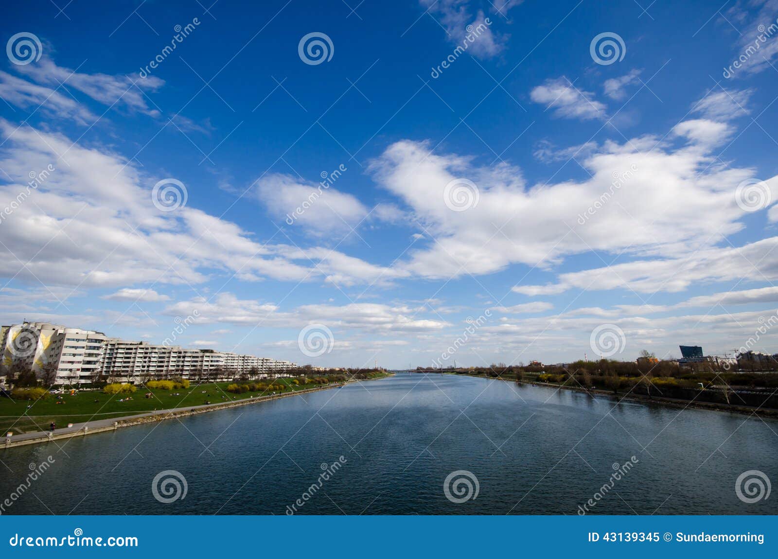Wien river in Vienna stock image. Image of river, site - 43139345