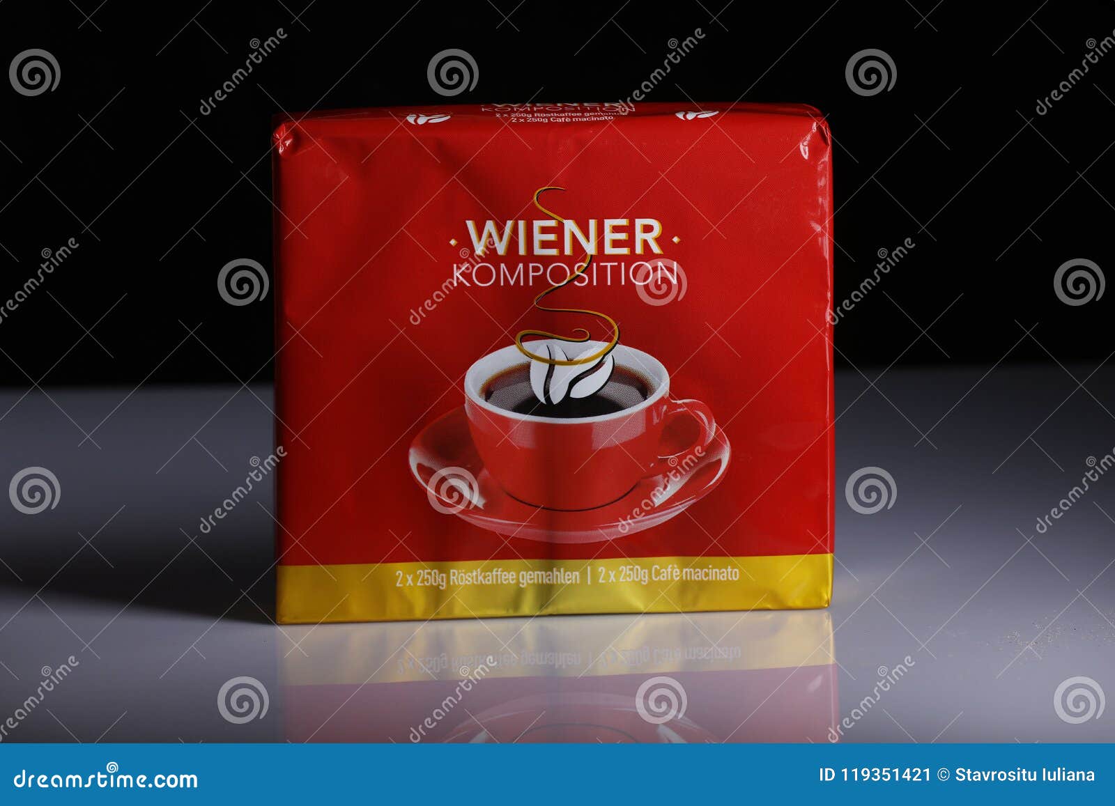Wiener coffee pack editorial photo. Image of coffee - 119351421