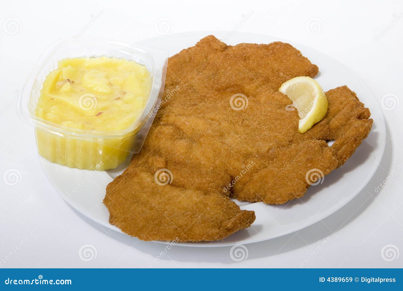 Wiener Schnitzel stock image. Image of fast, turkey, plates - 4389659