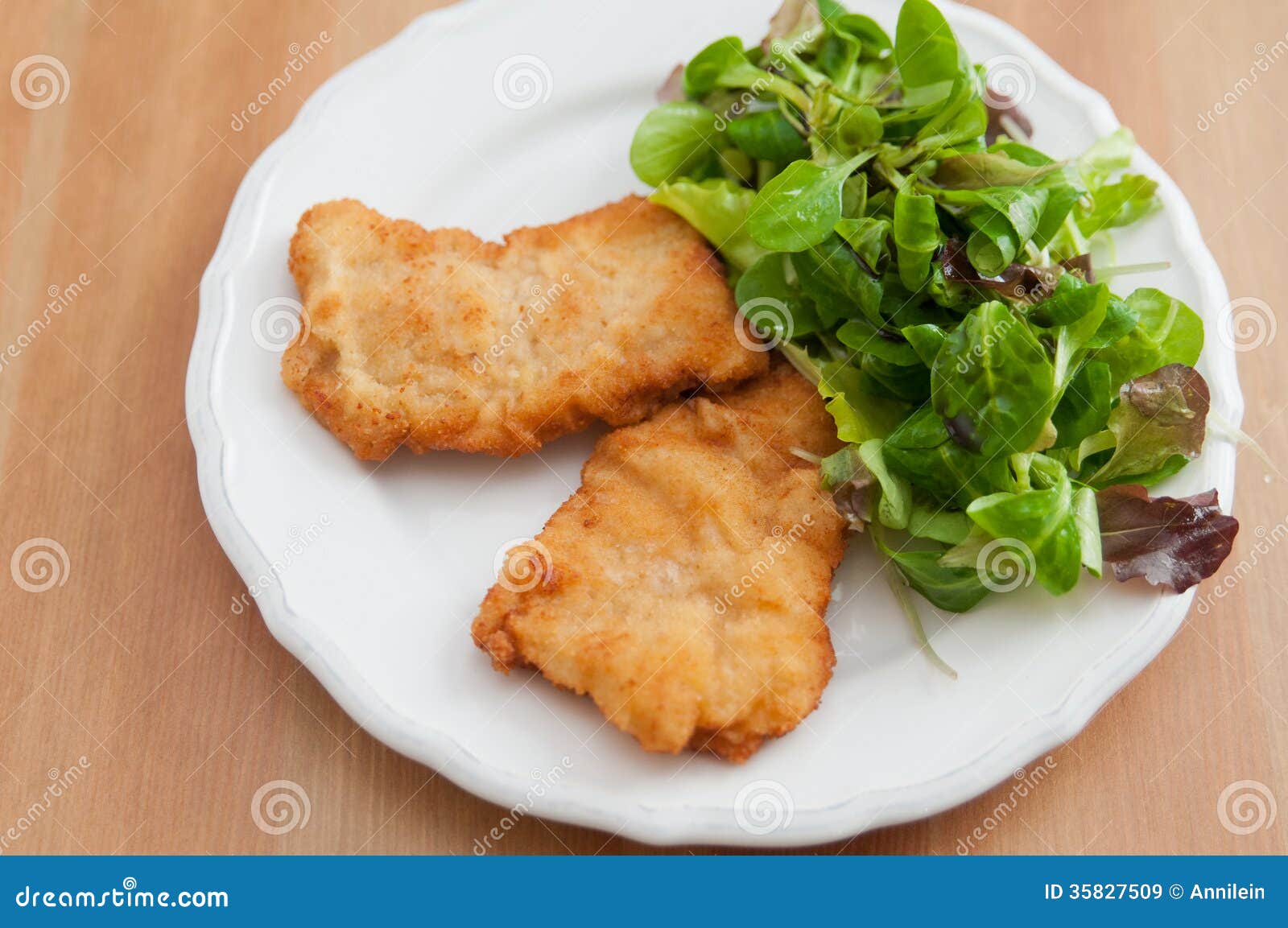 Wiener Schnitzel stock image. Image of cutlet, appetizing - 35827509