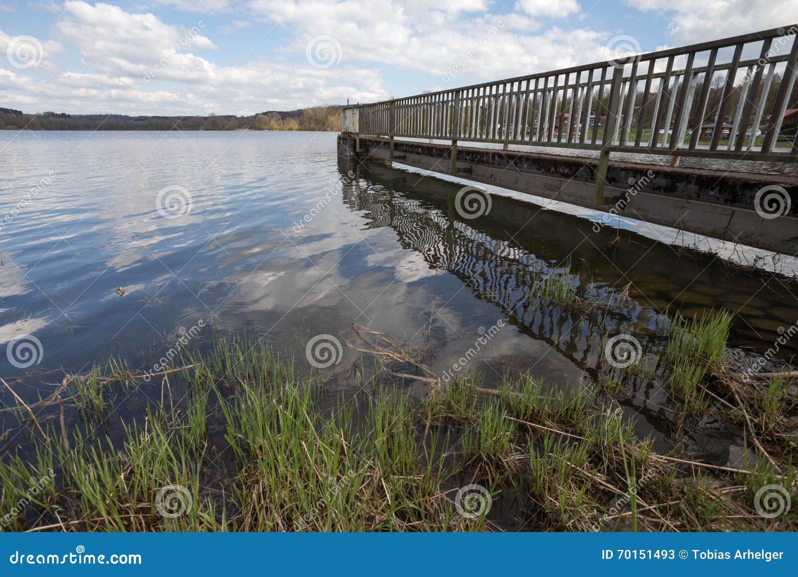 Wiesensee Reservoir Westerwald Germany Stock Image - Image of lake ...
