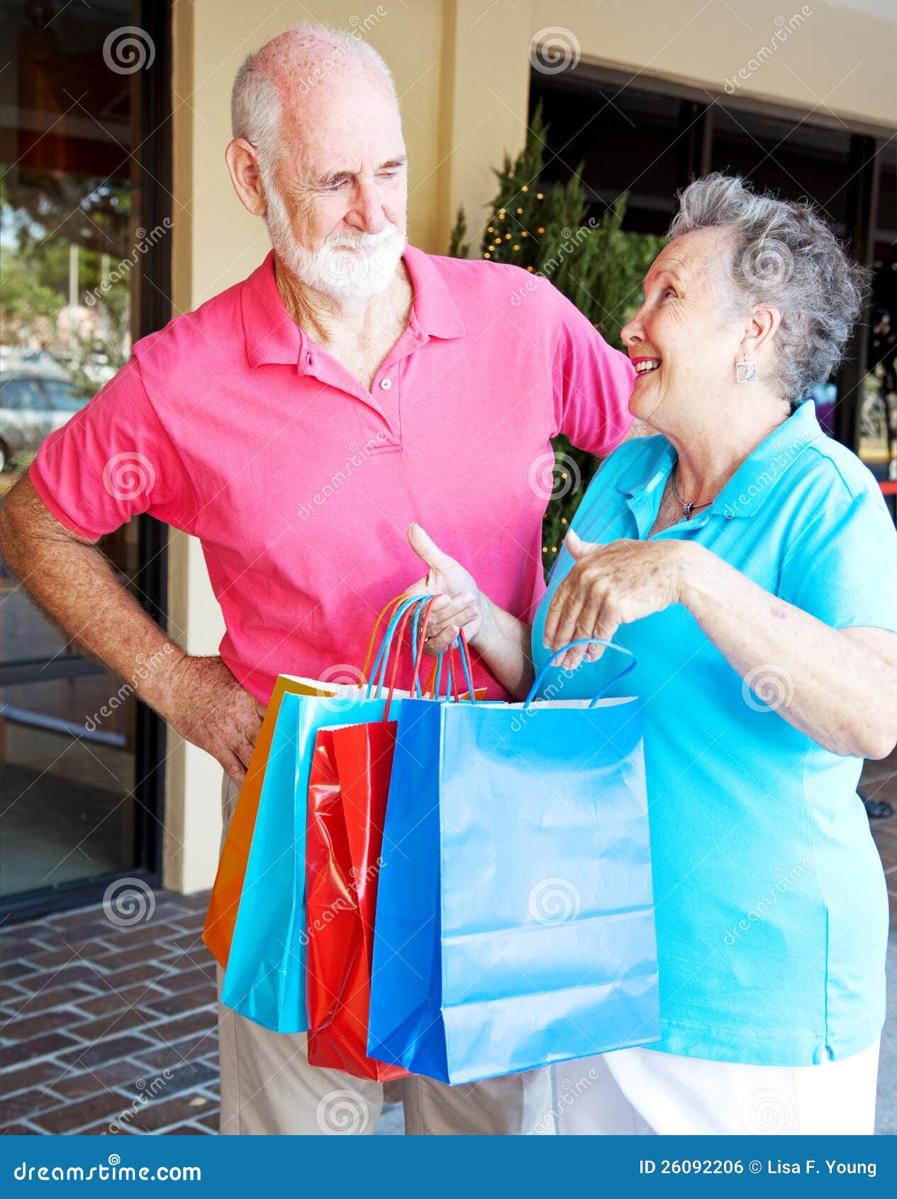 Wife Addicted to Shopping stock photo. Image of female - 26092206