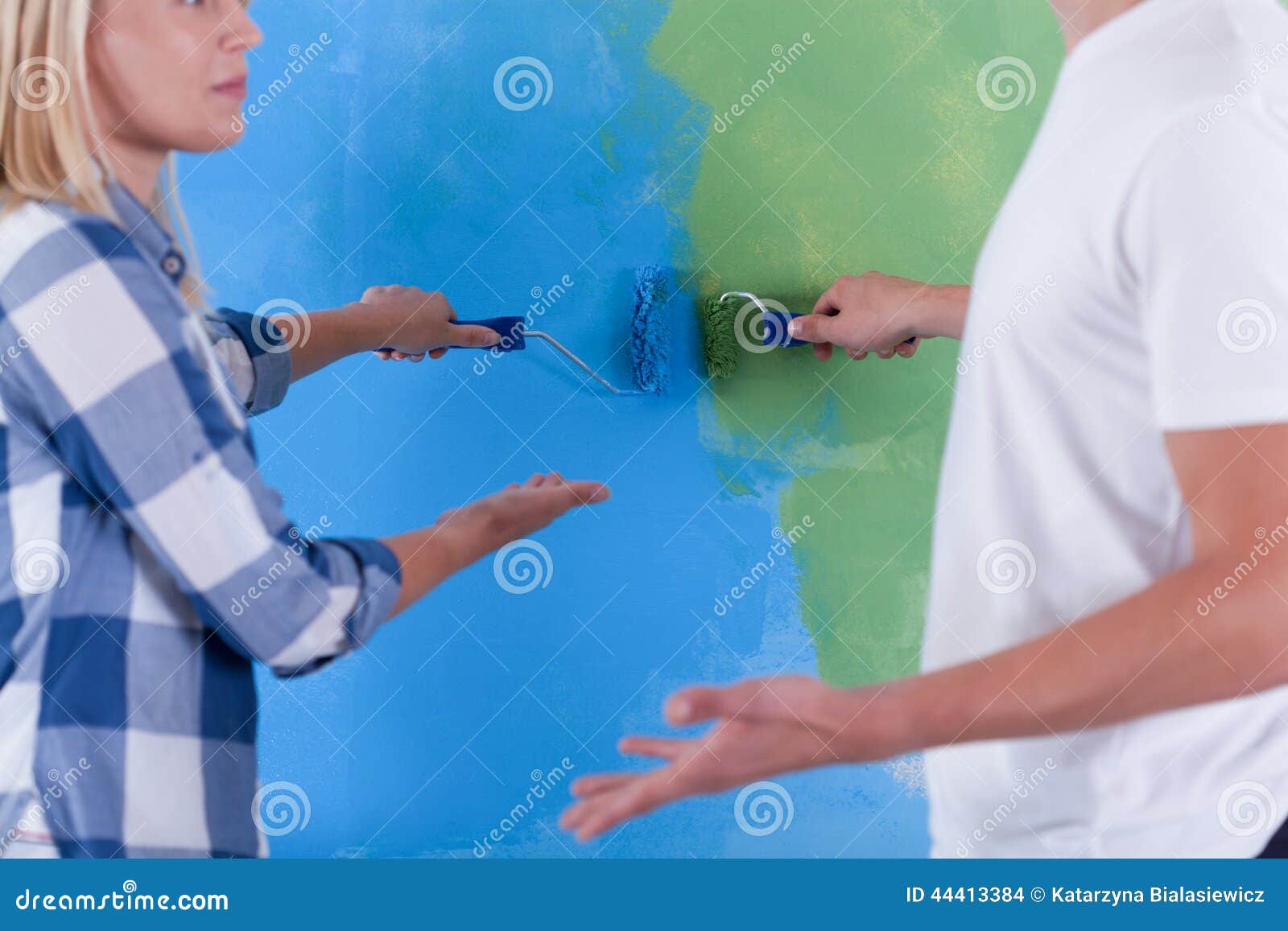 Wife Arguing with Her Husband Stock Photo - Image of problem, color ...