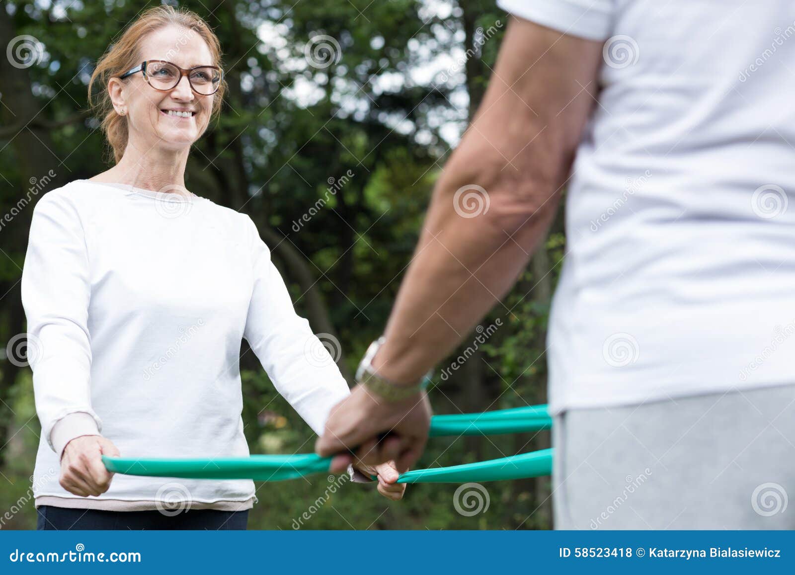 Wife and Husband during Workout Stock Photo - Image of activity ...