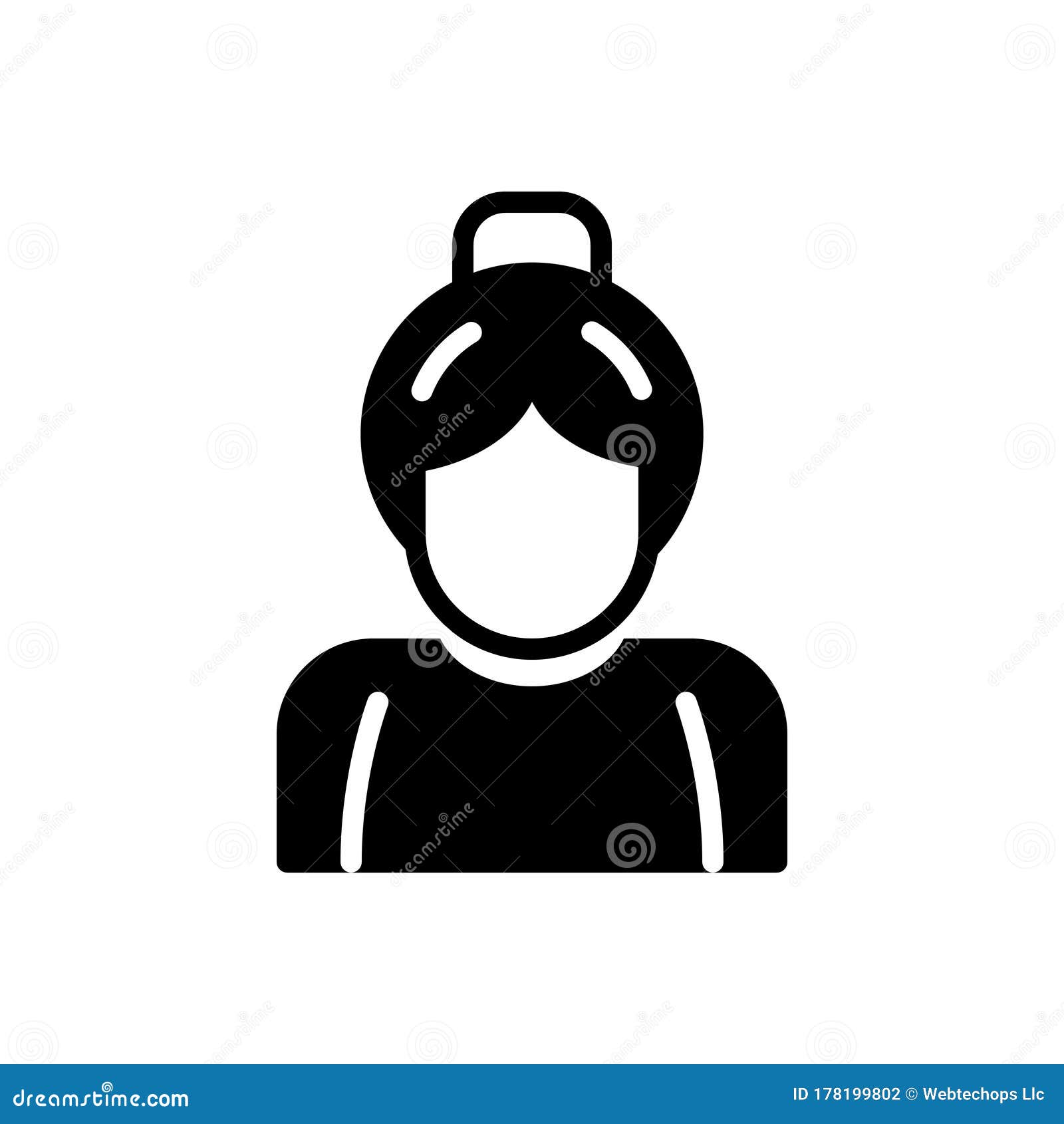 Black Solid Icon for Wife, Spouse and Lady Stock Vector - Illustration ...