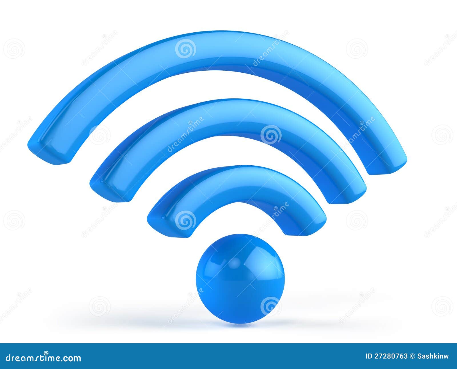 Wifi 3d Icon Stock Photos - Image: 27280763