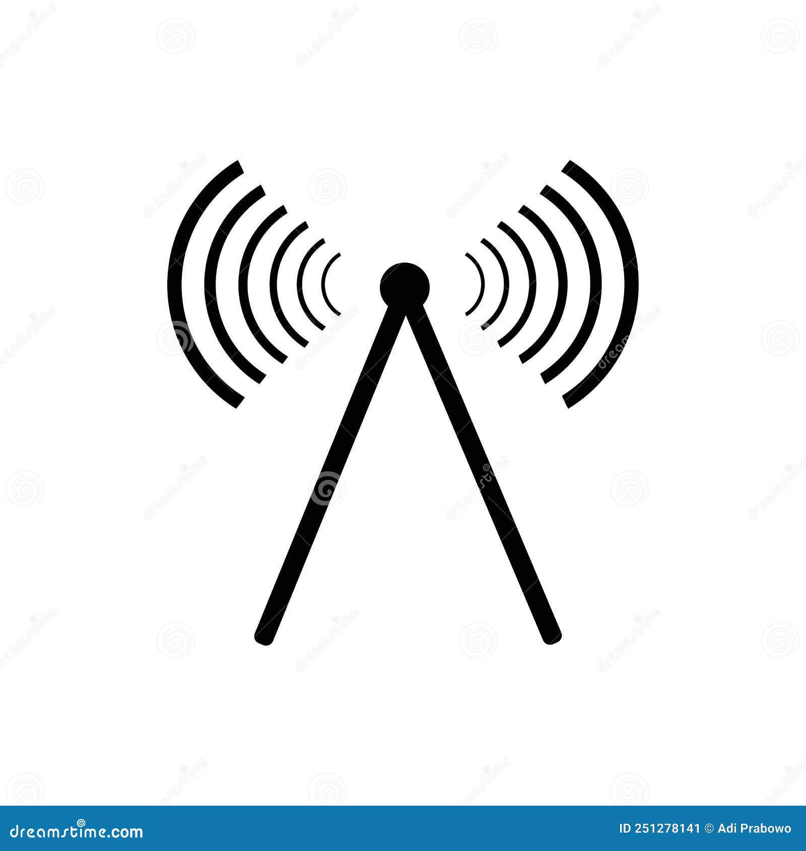 Wifi Antenna Icon Logo Vector Design Stock Illustration - Illustration ...