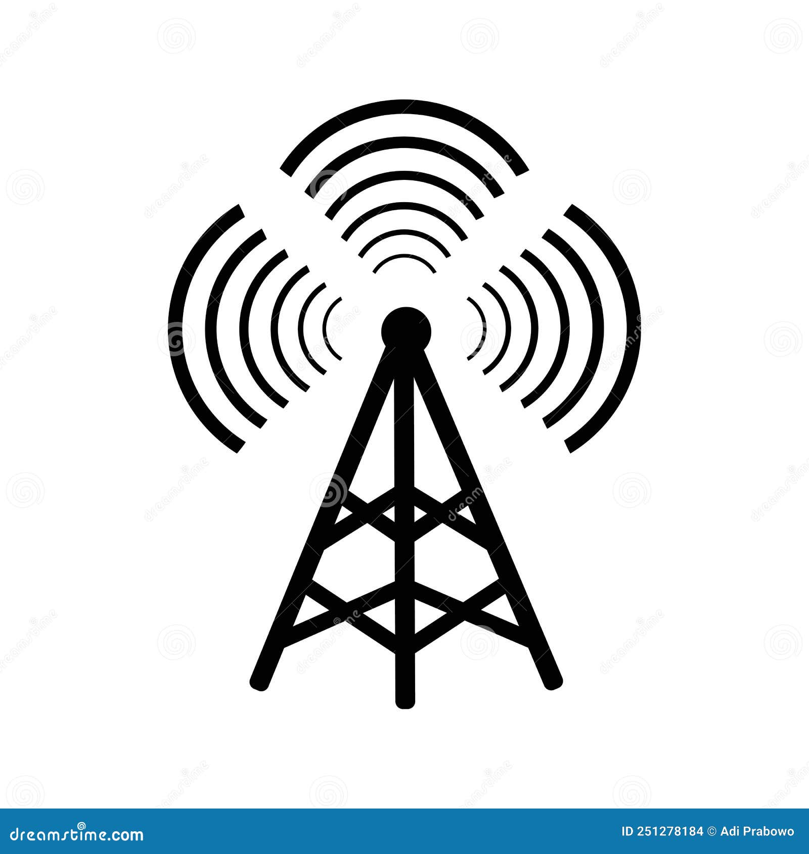 Wifi Antenna Icon Logo Vector Design Stock Illustration - Illustration ...
