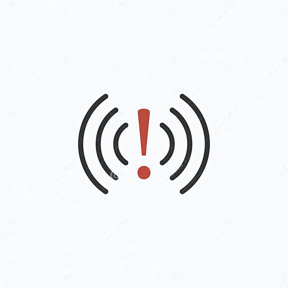 Wifi Bad Connection Problem Icon. Lost Network Wifi Error Internet ...