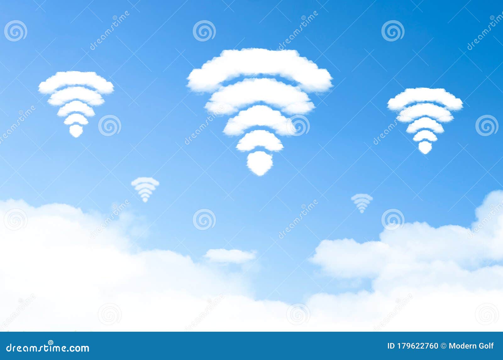 Wifi Cloud Shape. Network , Communication Stock Photo - Image of phone ...