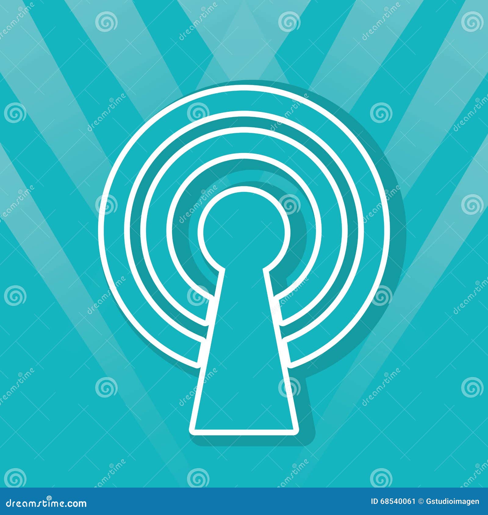 Wifi connection design stock illustration. Illustration of flat - 68540061