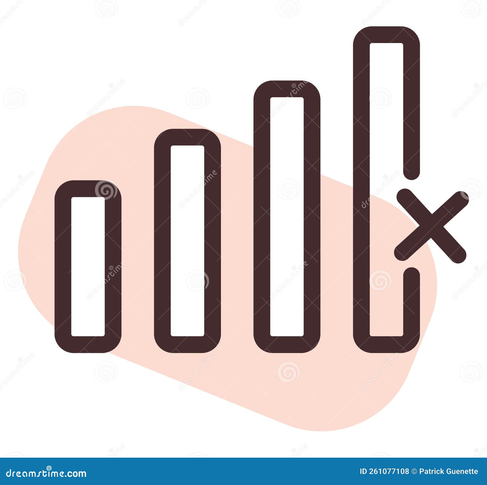 Disconnected Icon Of 3 Types Color, Black And White, Outline. Isolated ...