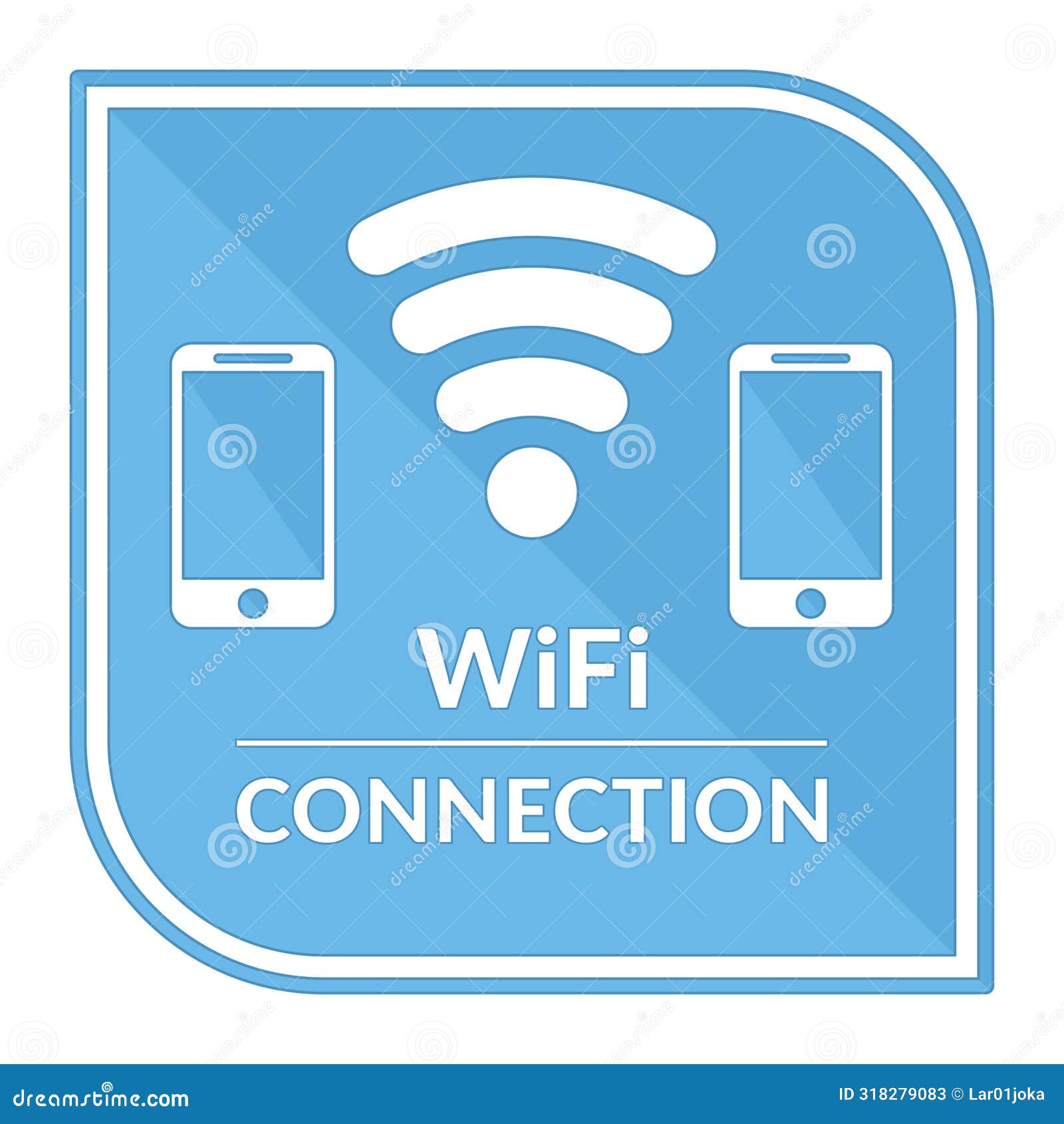 Wifi Connection Label Vector Stock Vector - Illustration of public ...