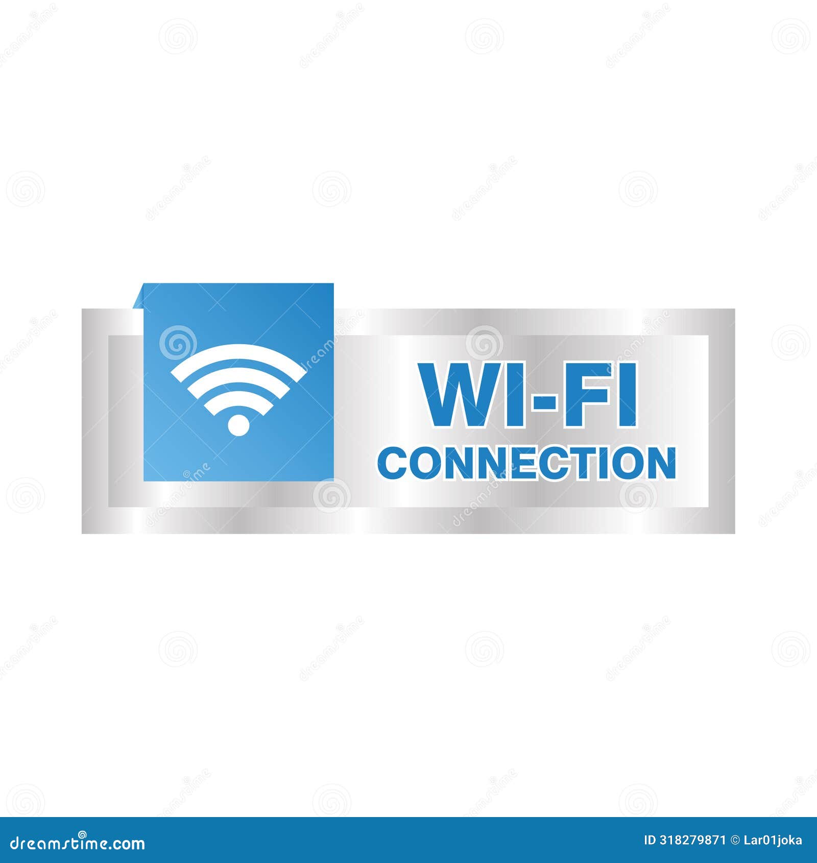 Wifi Connection Label Vector Stock Vector - Illustration of connect ...
