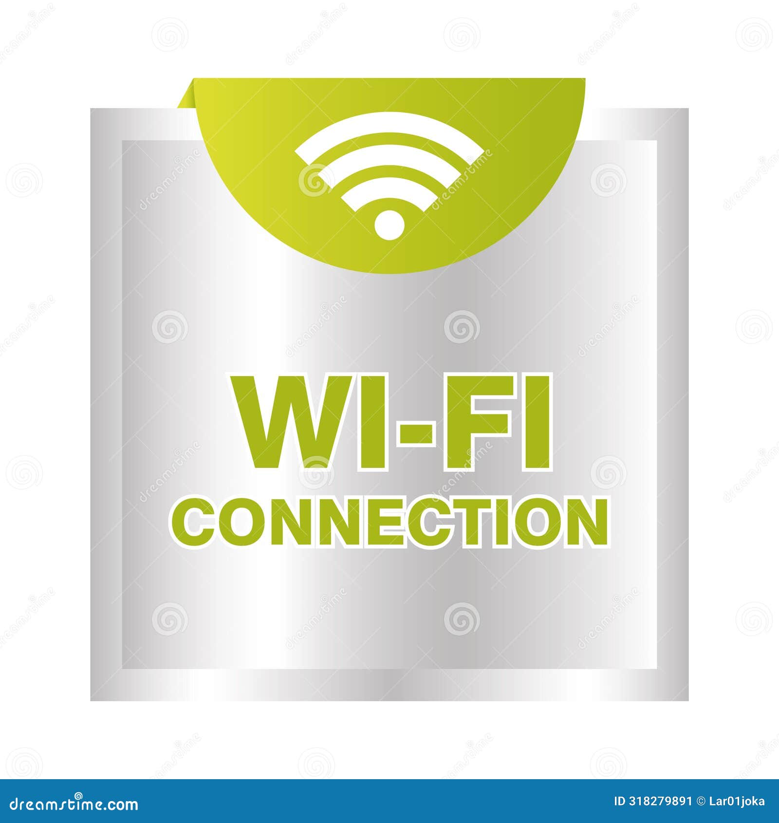 Wifi Connection Label Vector Stock Vector - Illustration of connect ...