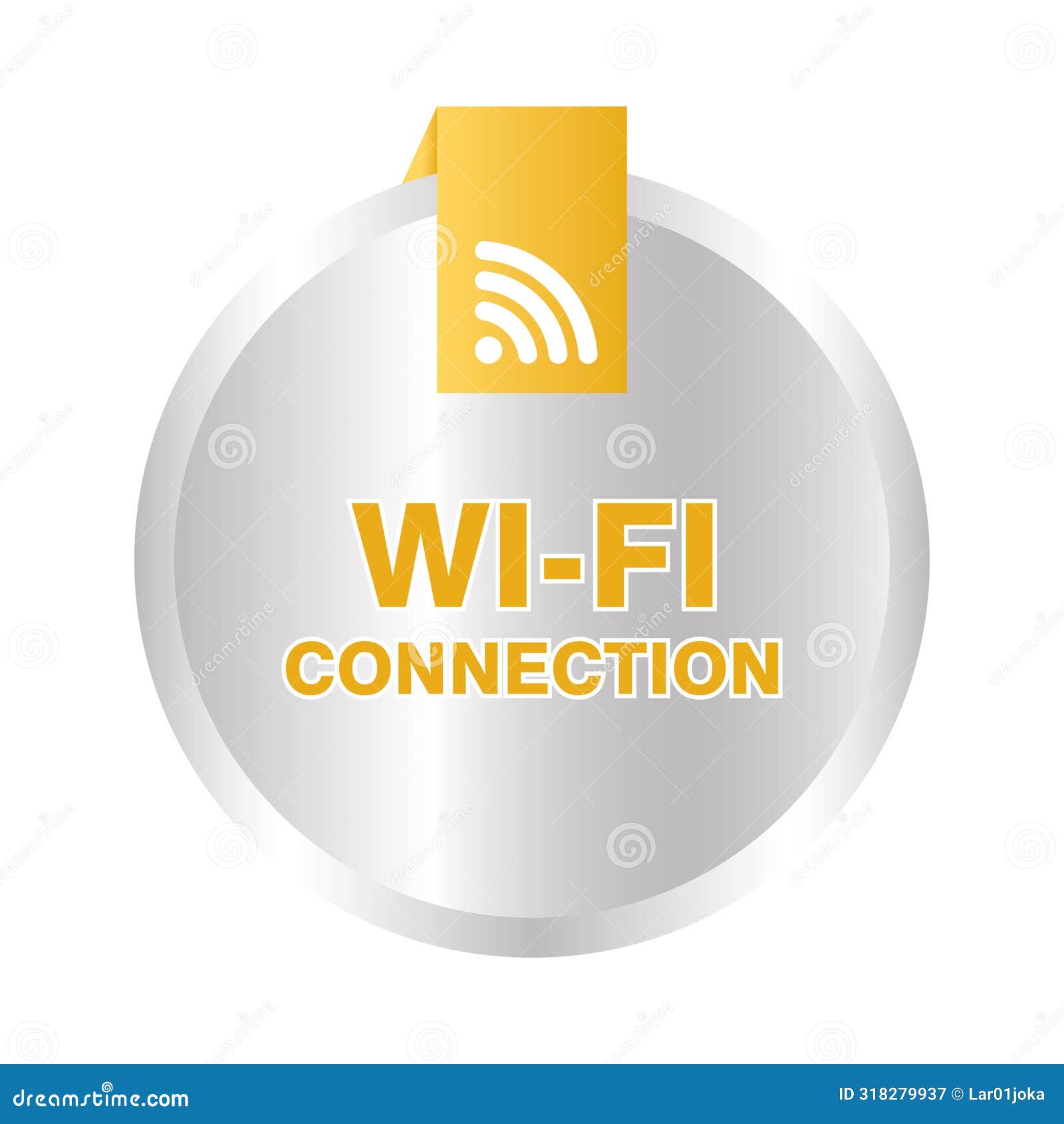Wifi Connection Label Vector Stock Vector - Illustration of wireless ...