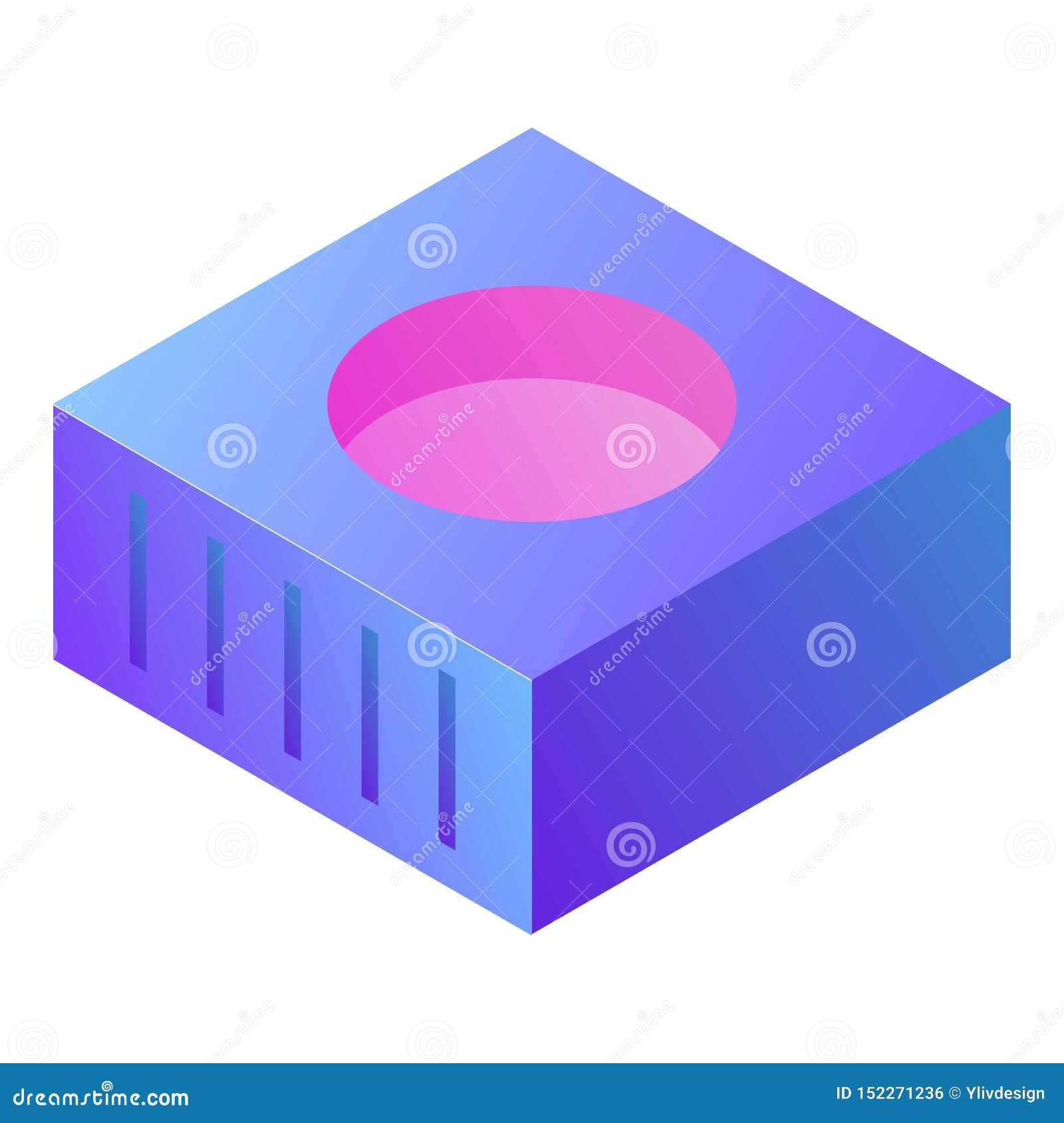 Wifi Cube Icon, Isometric Style Stock Vector - Illustration of route ...