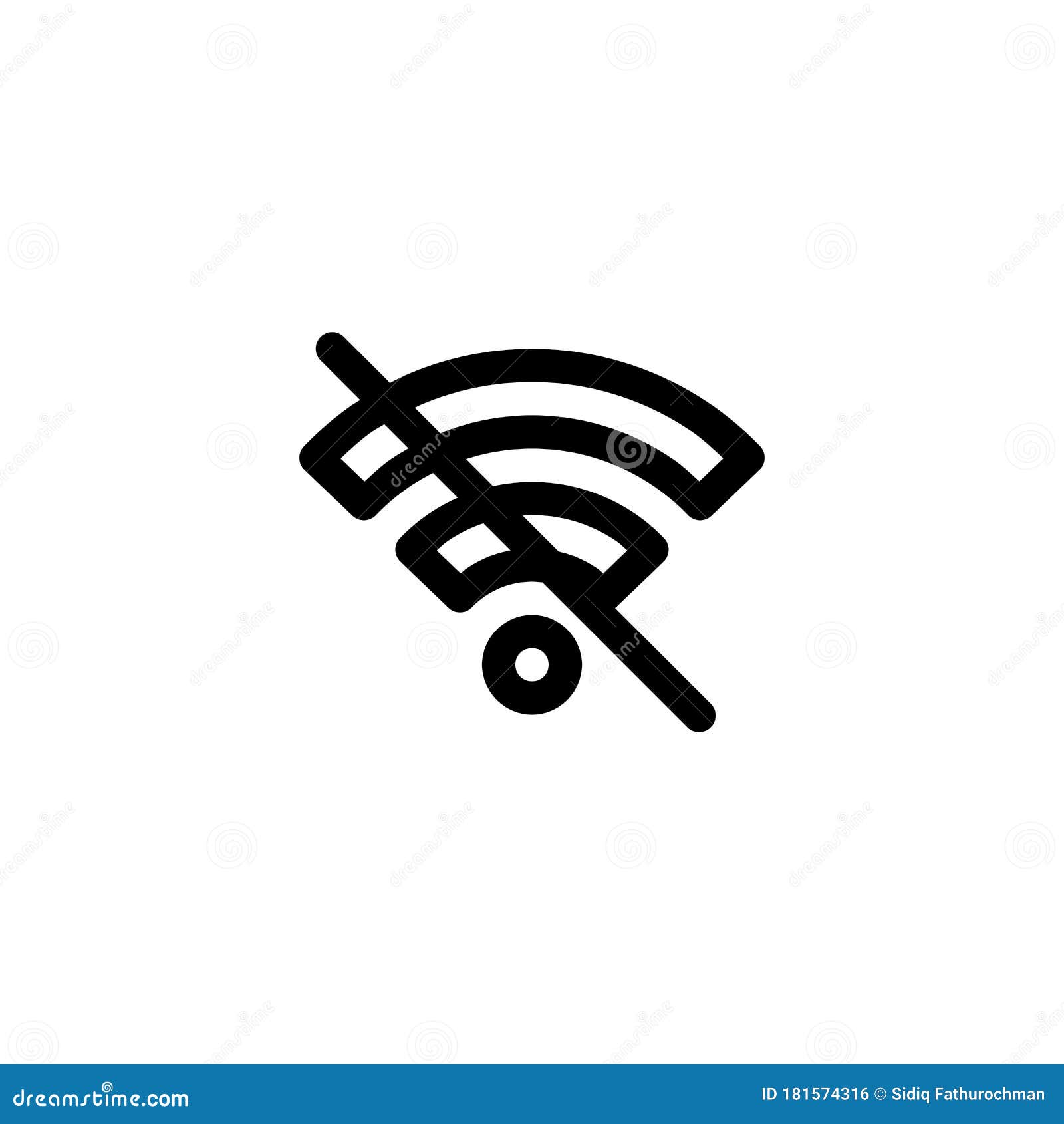 Wifi Disable Icon stock vector. Illustration of communication - 181574316 Wifi Disable Icon stock vector. Illustration of communication - 181574316