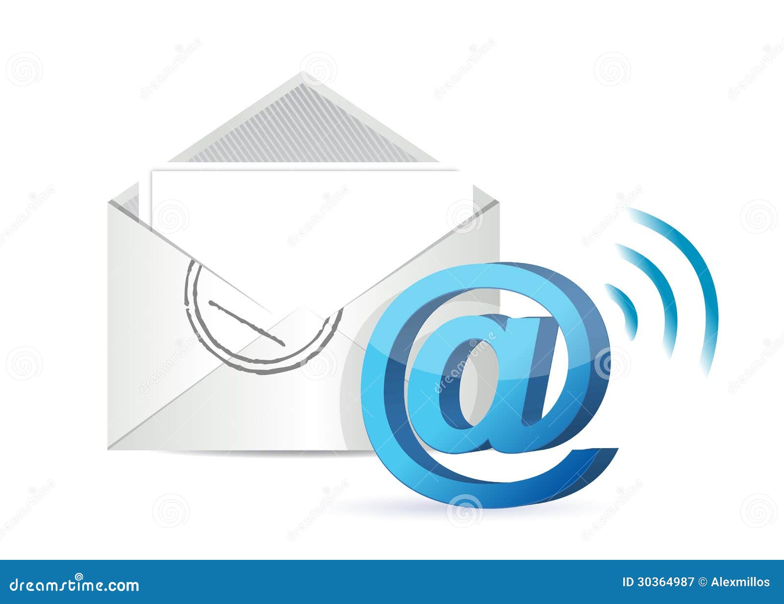 Email Illustration. Sending Or Receiving Email Concept Illustration ...