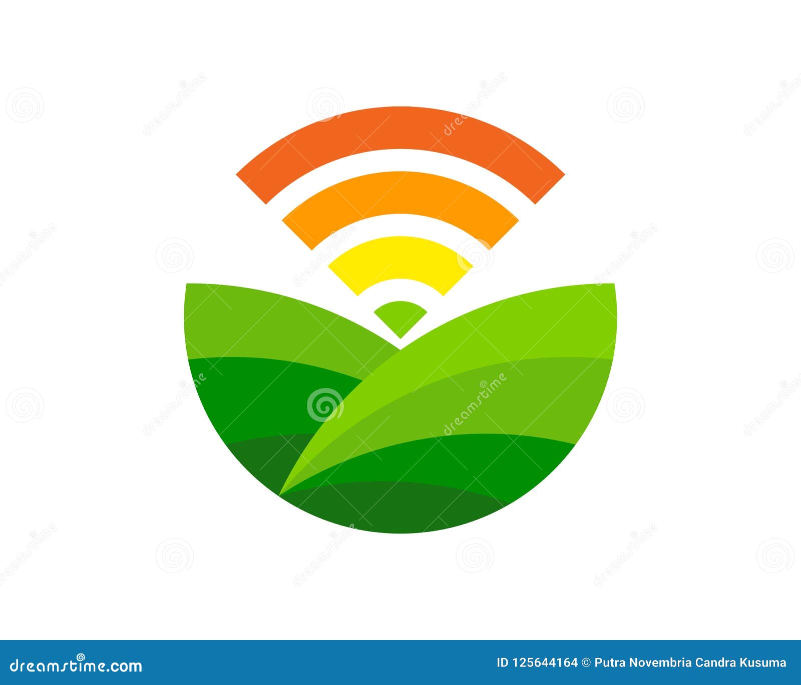 Wifi Farm Logo Icon Design stock vector. Illustration of agriculture ...