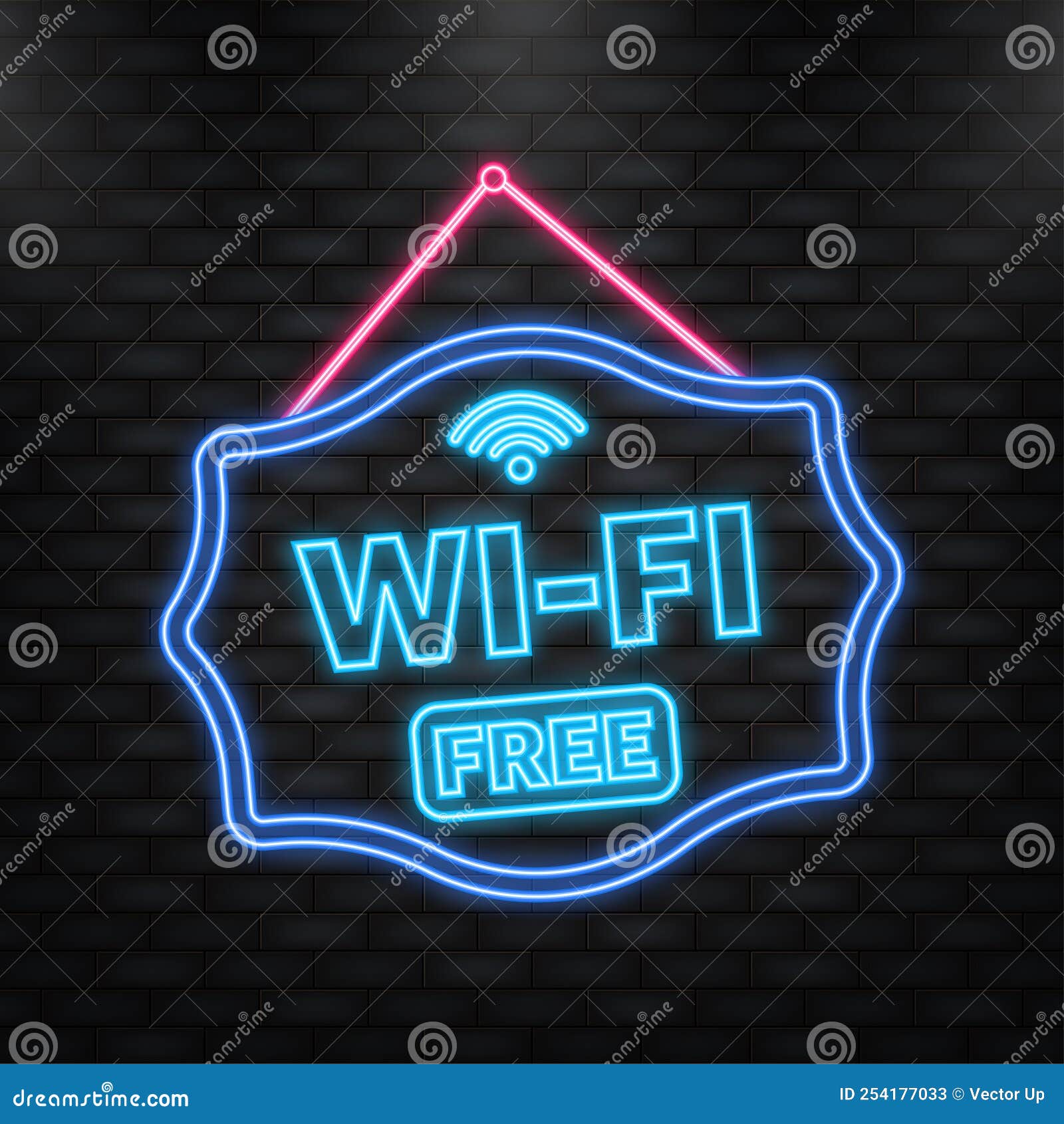 Wifi Free. Internet Network. 3d Vector Icon Stock Vector - Illustration ...