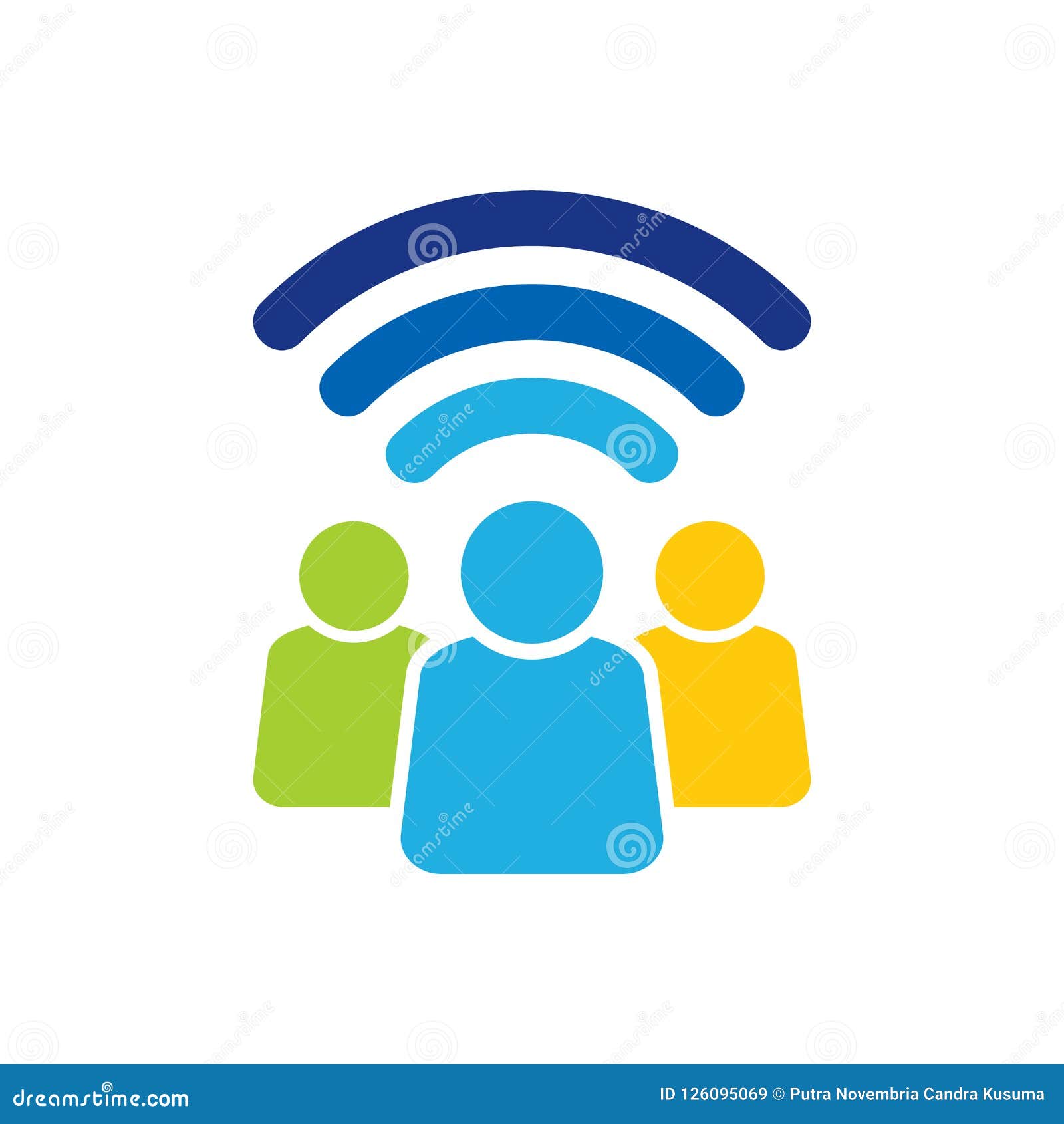 Wifi Group Logo Icon Design Stock Vector - Illustration of element ...