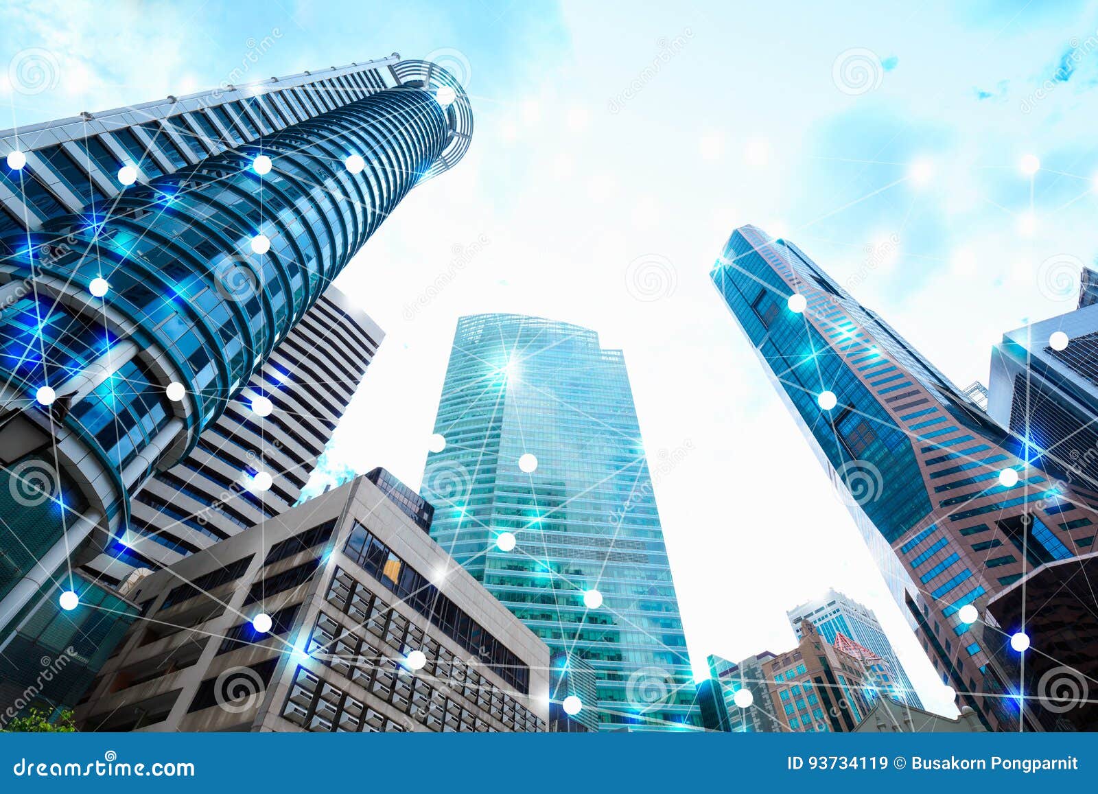 Wifi Icon and City Scape and Network Connection Concept Stock Image ... Wifi Icon and City Scape and Network Connection Concept Stock Image ...