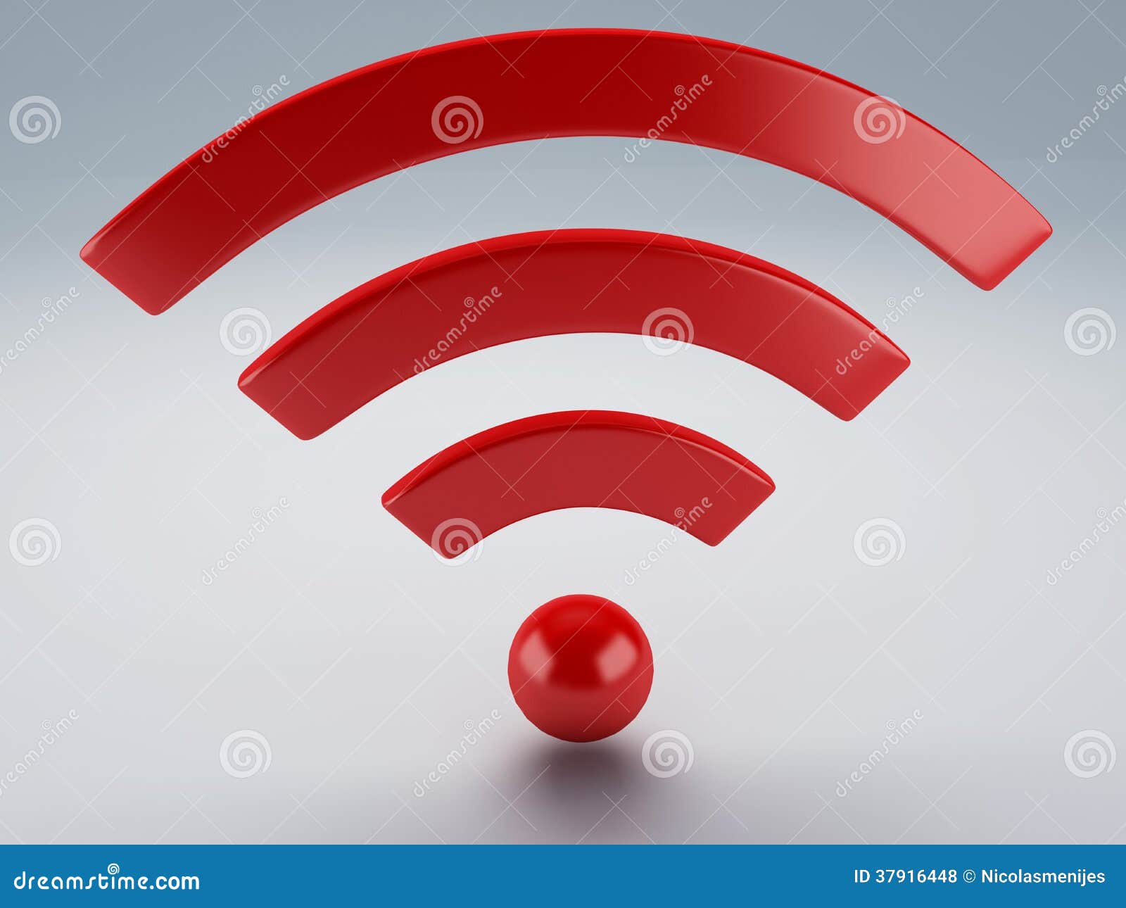 Wifi icon 3d stock illustration. Illustration of data - 37916448