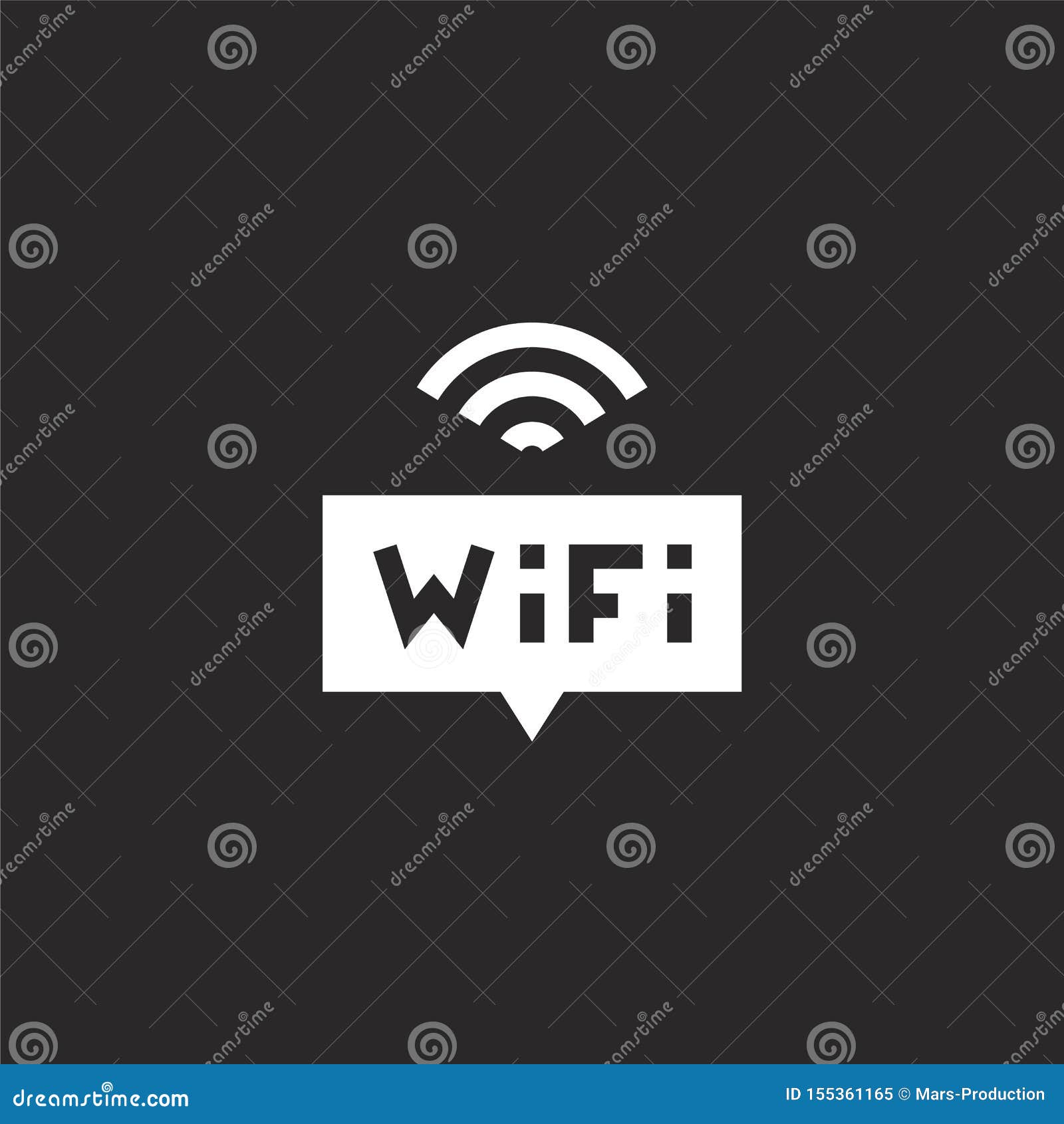 Wifi Icon. Filled Wifi Icon for Website Design and Mobile, App ...