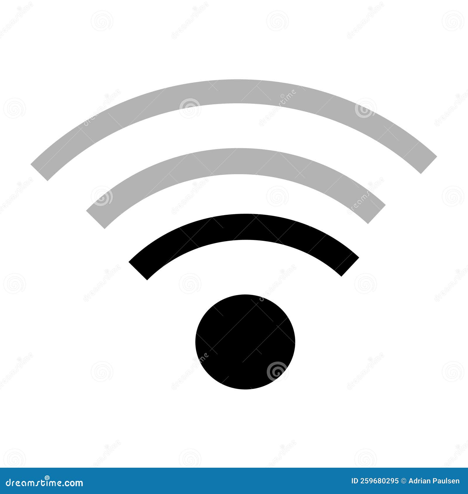 Wifi Icon. Signal Low Signal Availability Stock Vector - Illustration ...