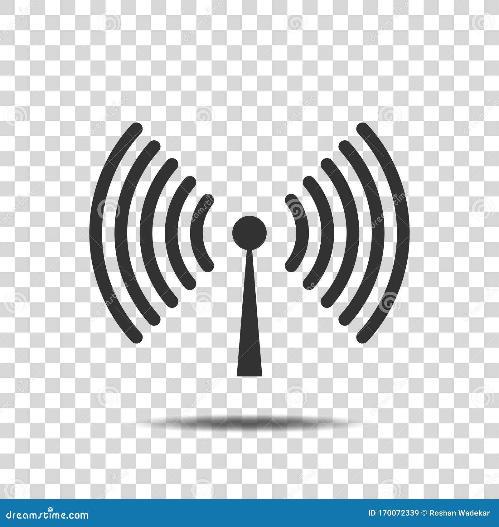WIFI Icon Network Symbol Vector Eps on Transparent Background Stock ...