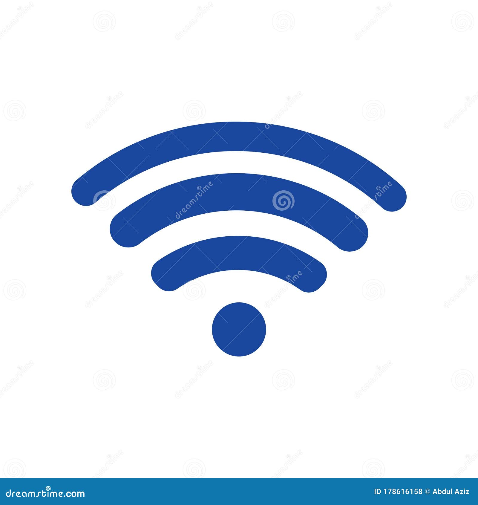 Wifi Illustration Logo Free Vector Stock Vector - Illustration of ...