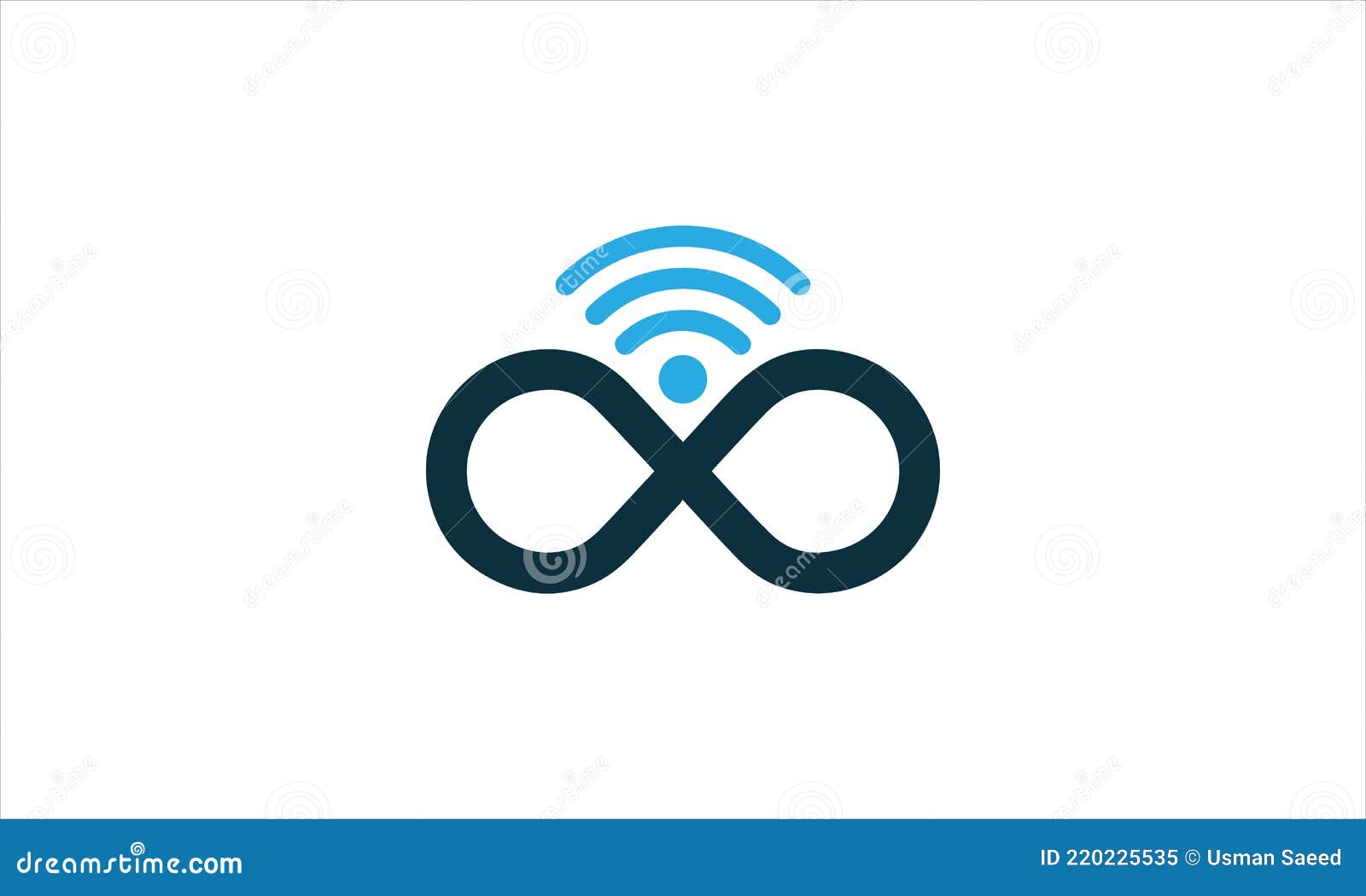 Wifi Infinity Icon Logo Design Element Icon Logo Design Illustration ...