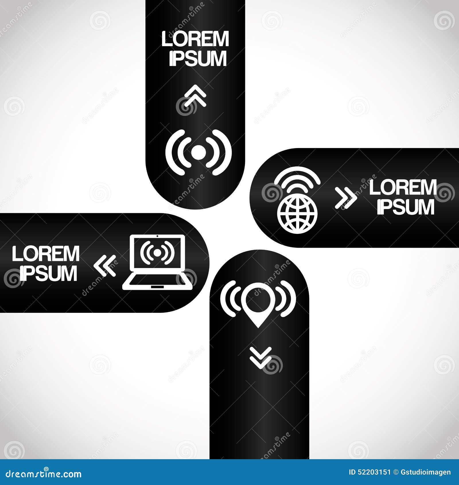 Wifi infographics stock vector. Illustration of information - 52203151