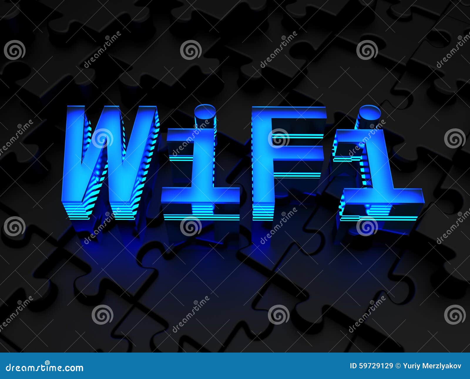 WiFi (local Area Wireless Computer Network) Stock Image - Image of ...