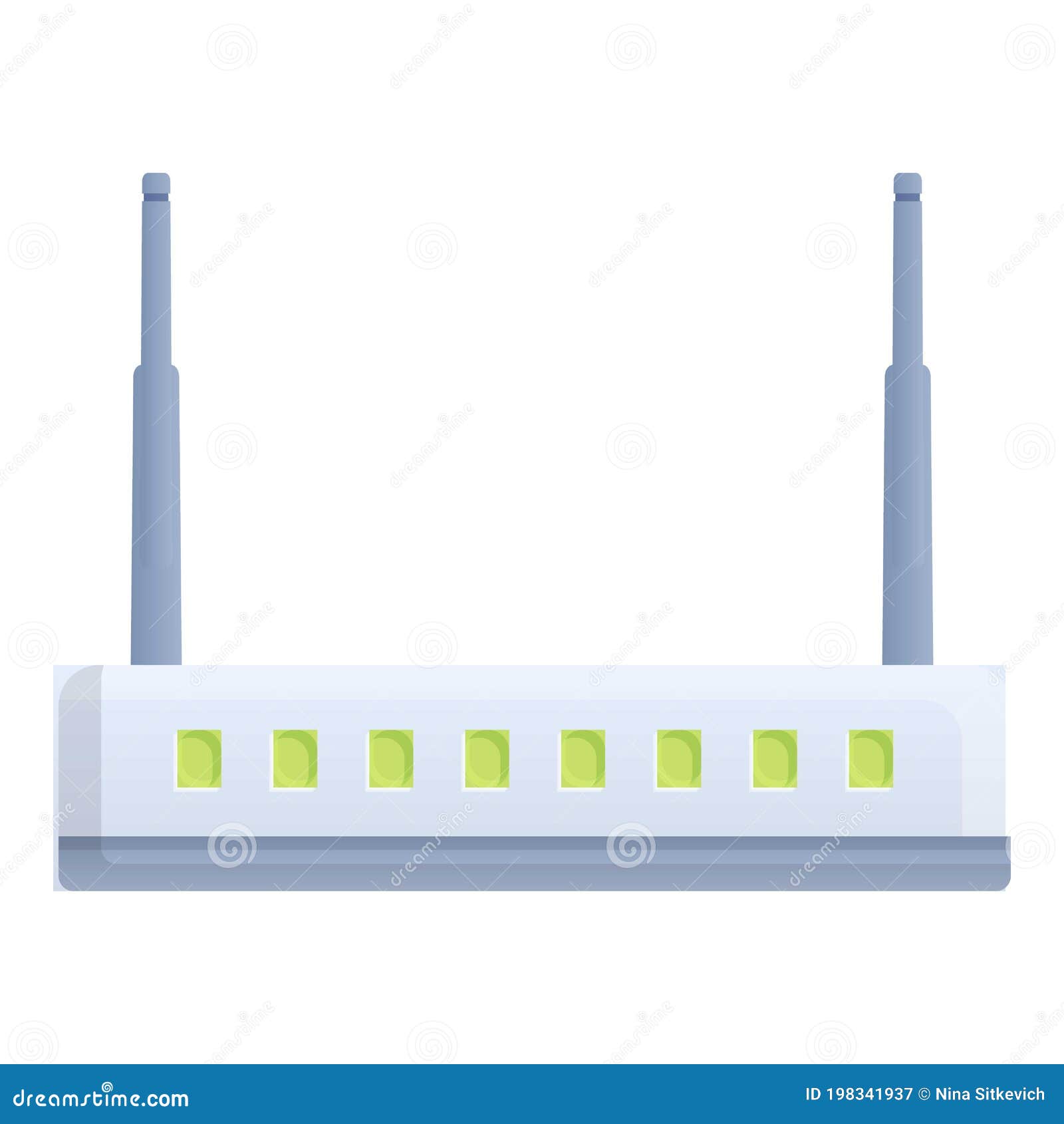 Wifi Modem Hardware Icon, Cartoon Style Stock Vector - Illustration of ...