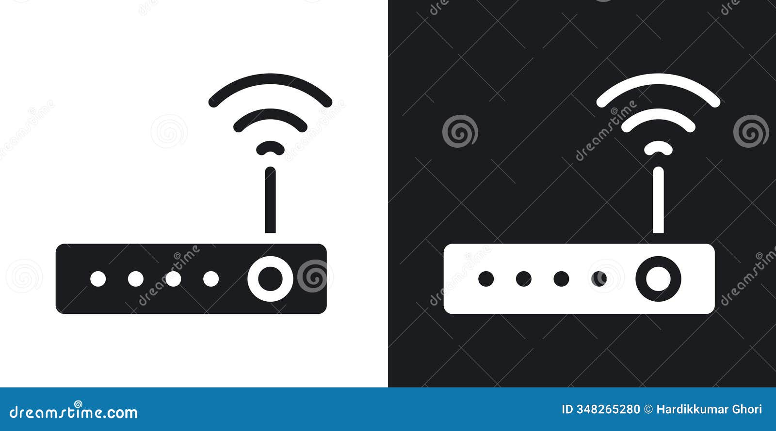 Wifi modem icon vector stock illustration. Illustration of modem ...