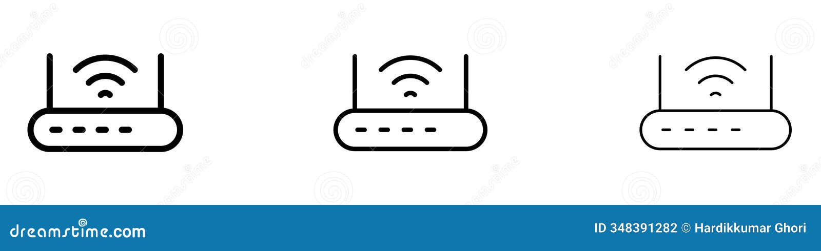 Wifi Modem Icon Vector | CartoonDealer.com #348420506