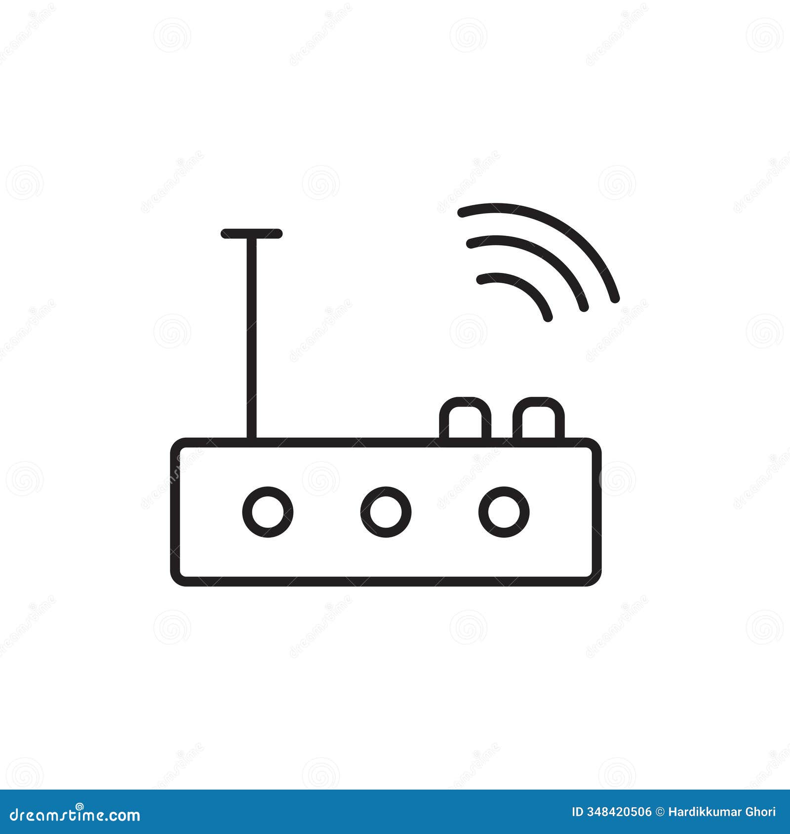 Wifi Modem Icon Vector | CartoonDealer.com #348420506