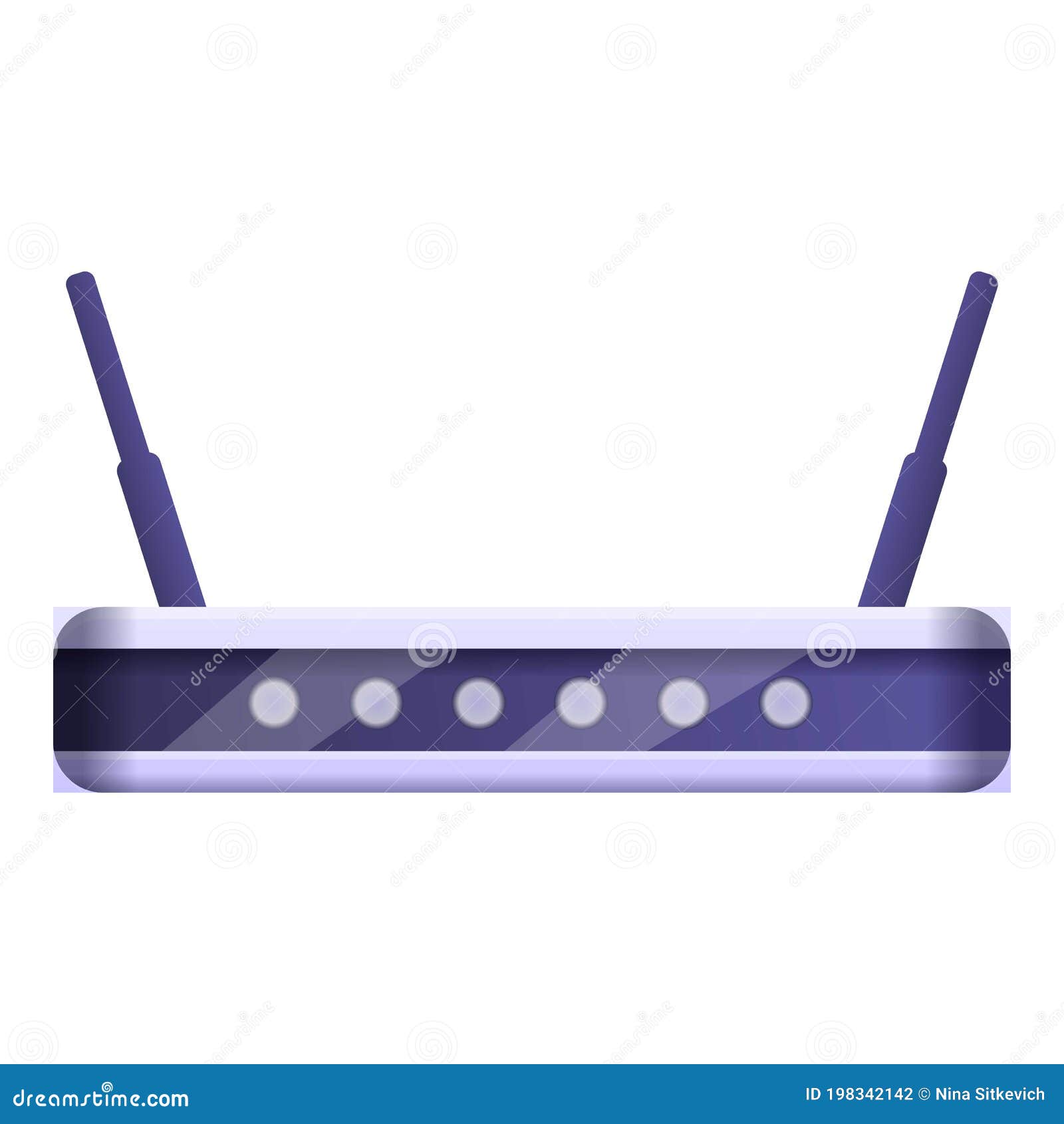 Wifi Modem Web Icon, Cartoon Style Stock Vector - Illustration of ...