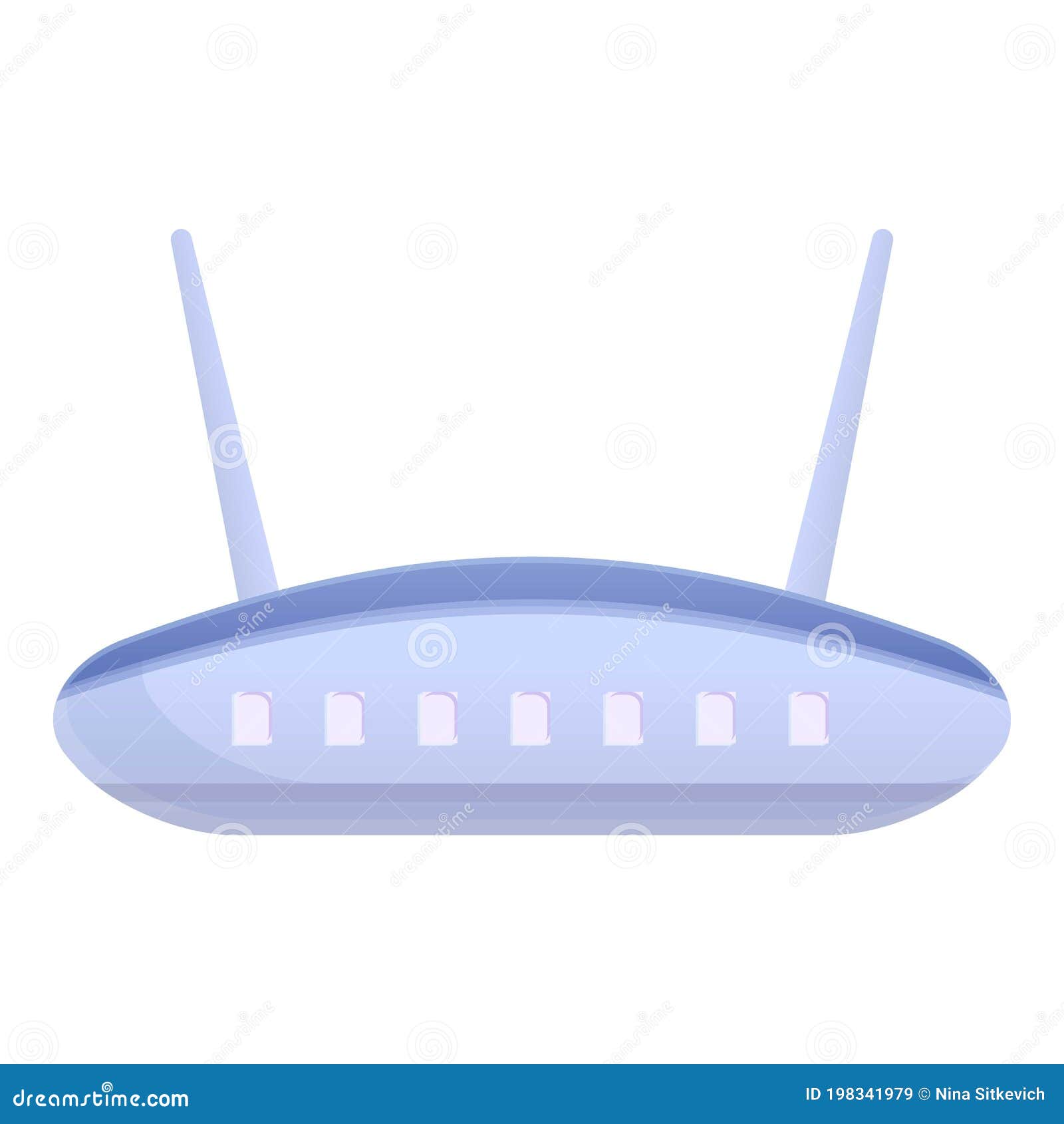 Wifi Modem Wireless Icon, Cartoon Style Stock Vector - Illustration of ...