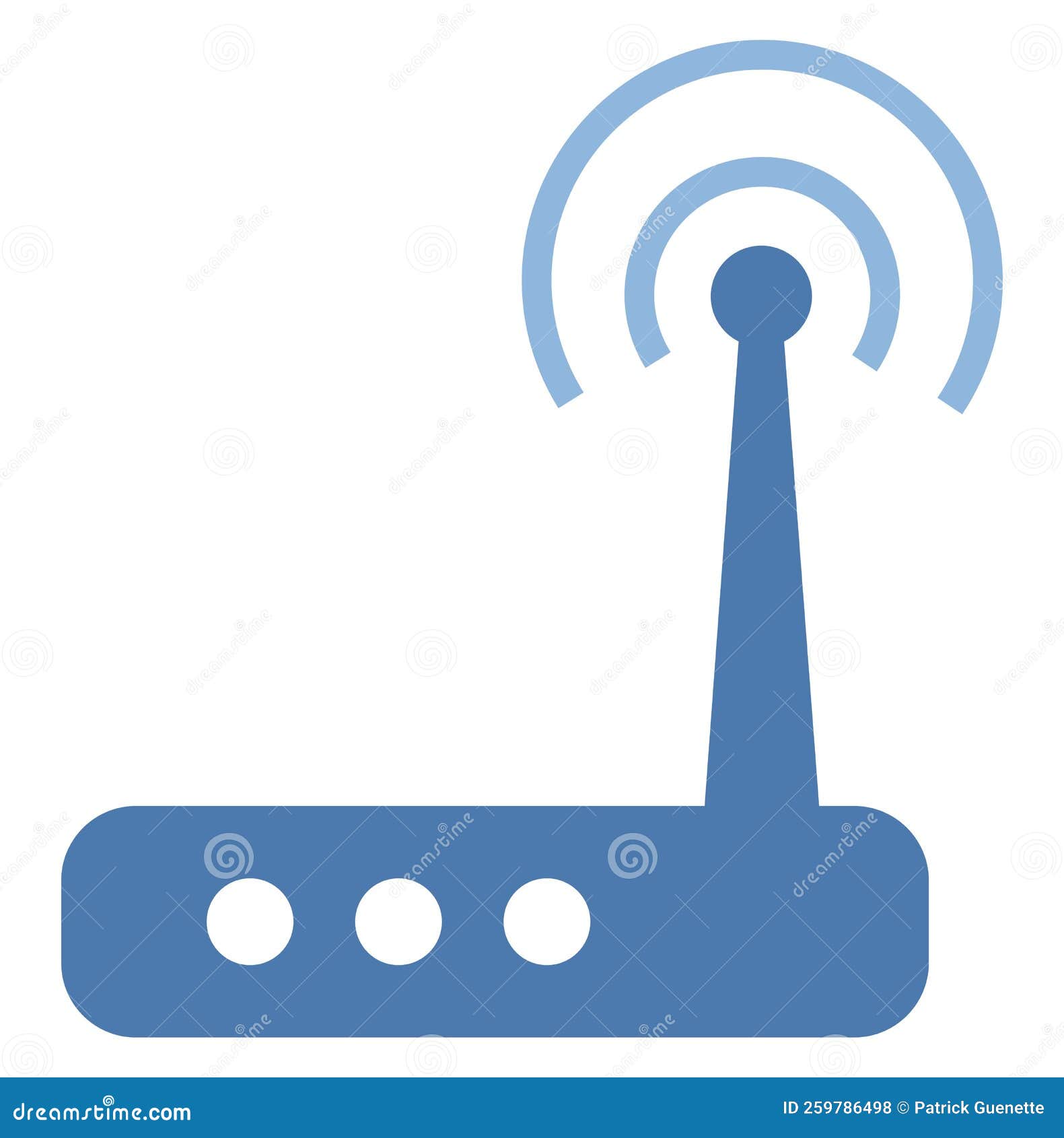 Wifi receiver, icon stock vector. Illustration of concept - 259786498