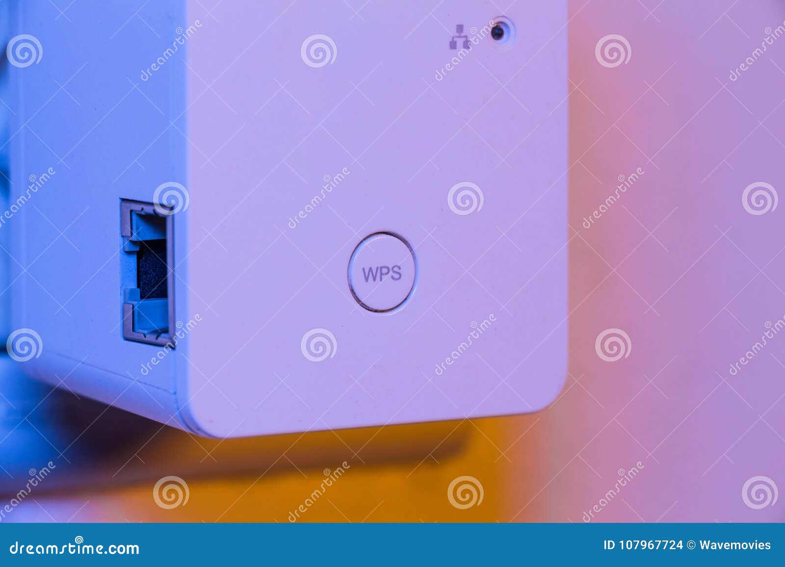 WiFi Repeater in Electrical Socket on the Wall Stock Photo - Image of ...