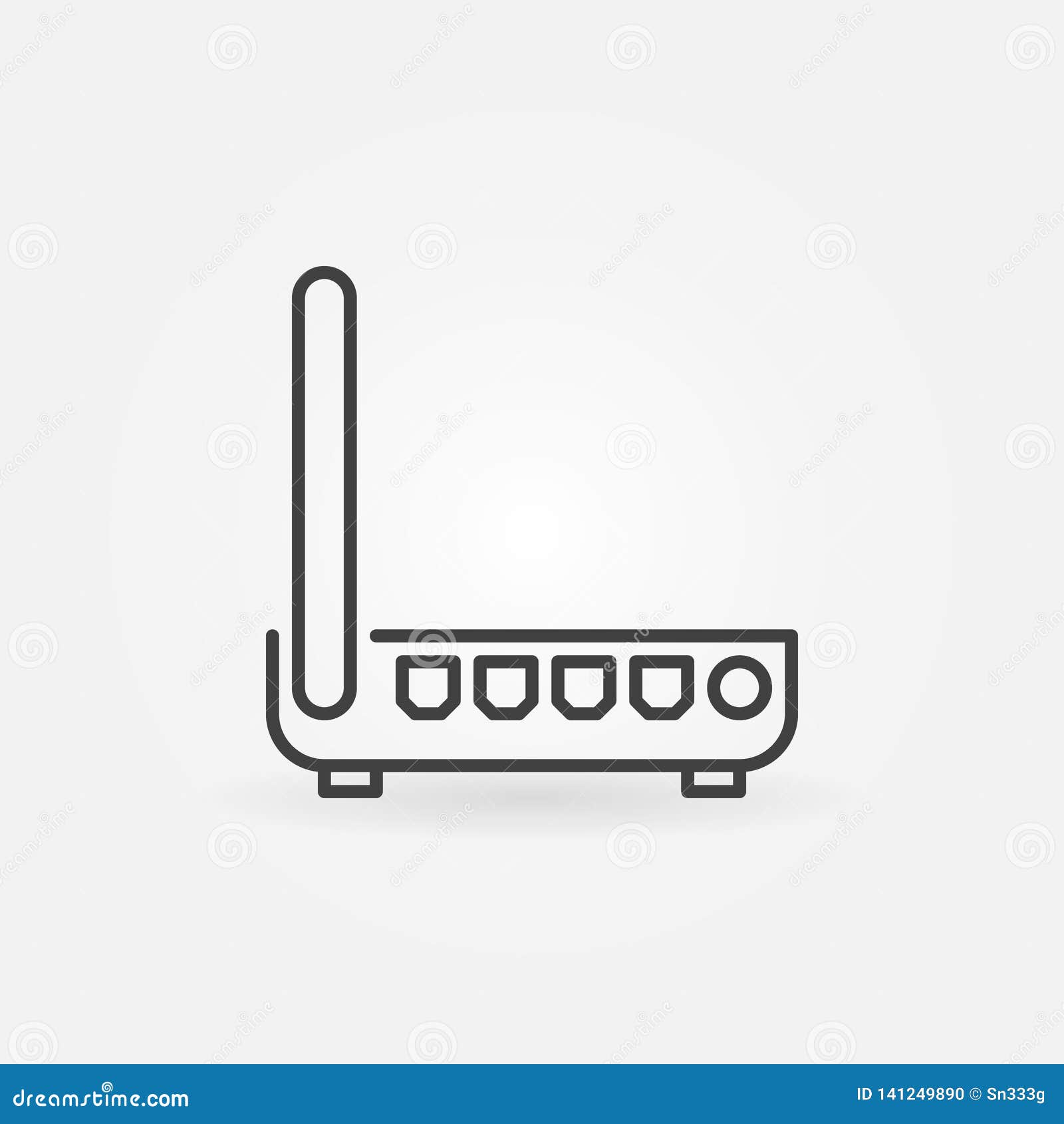 Modem Vector Icon On Transparent Background, Modem Logo Design ...