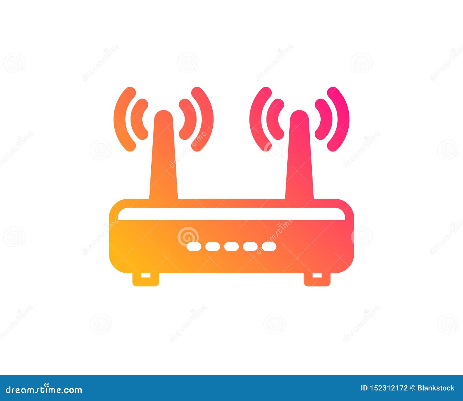 Wifi Router Icon. Computer Component Sign. Internet Symbol. Vector ...