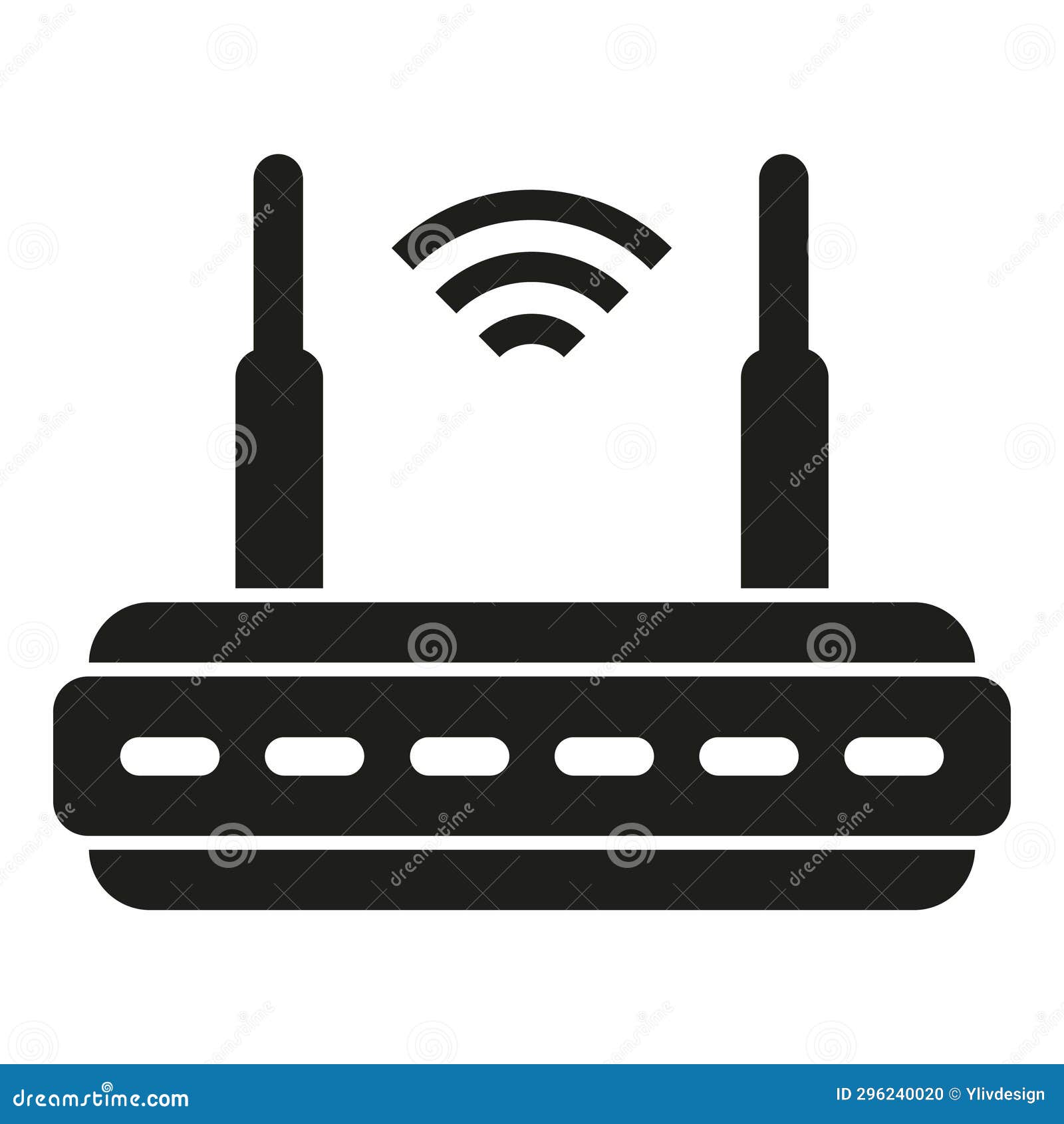 Wifi Router Icon Simple Vector. Smart Office Stock Illustration ...